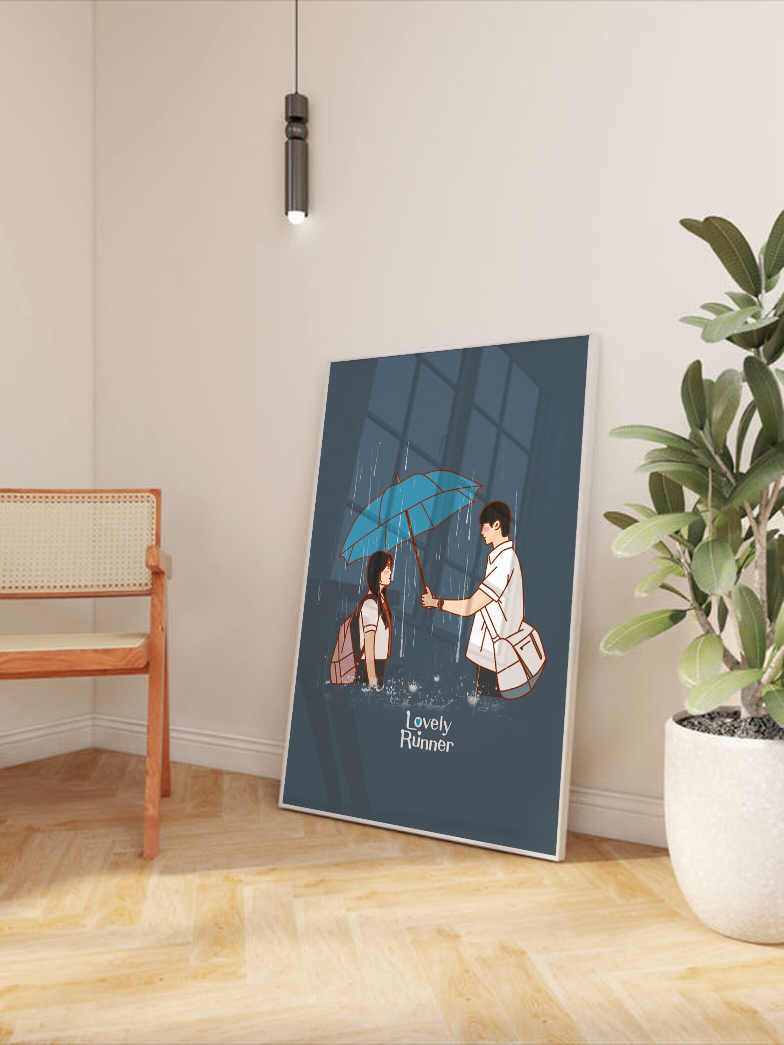 K-drama Lovely Runner Printable Illustration Digital Download - Etsy