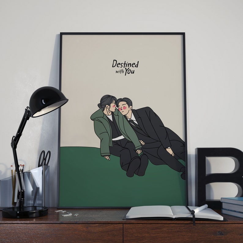 K-drama Destined With You Printable Illustration - Etsy