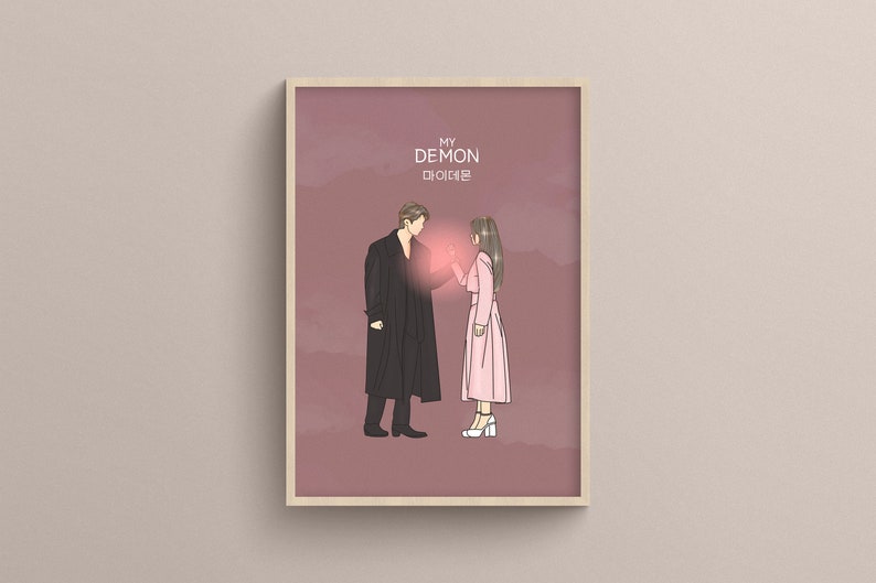 K-drama My Demon Printable Illustration - Etsy