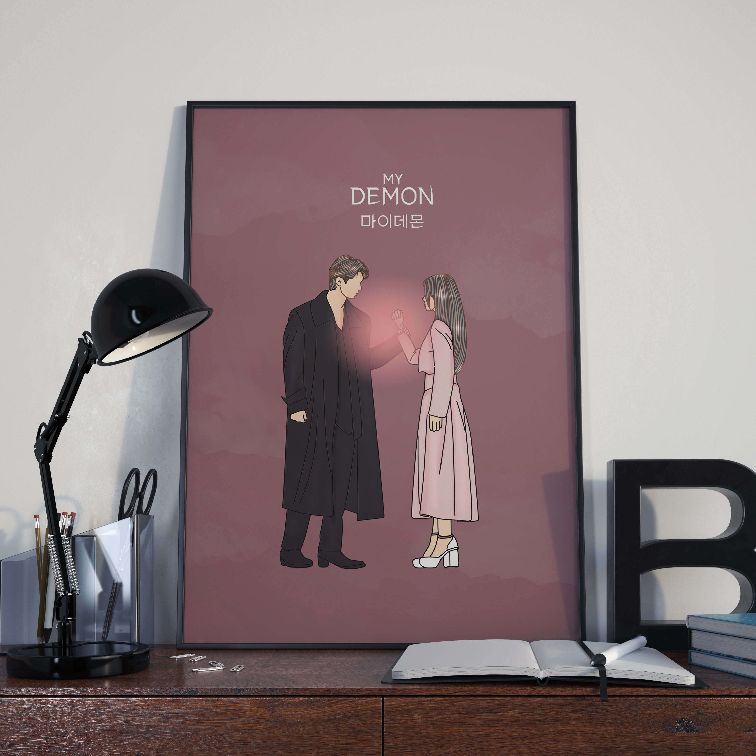 K-drama My Demon Printable Illustration - Etsy