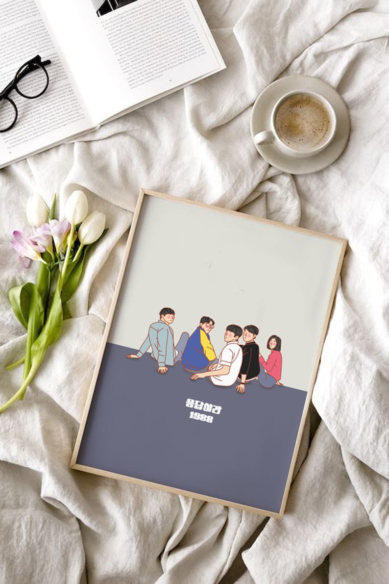 K-drama Reply 1988 Printable Illustration - Etsy