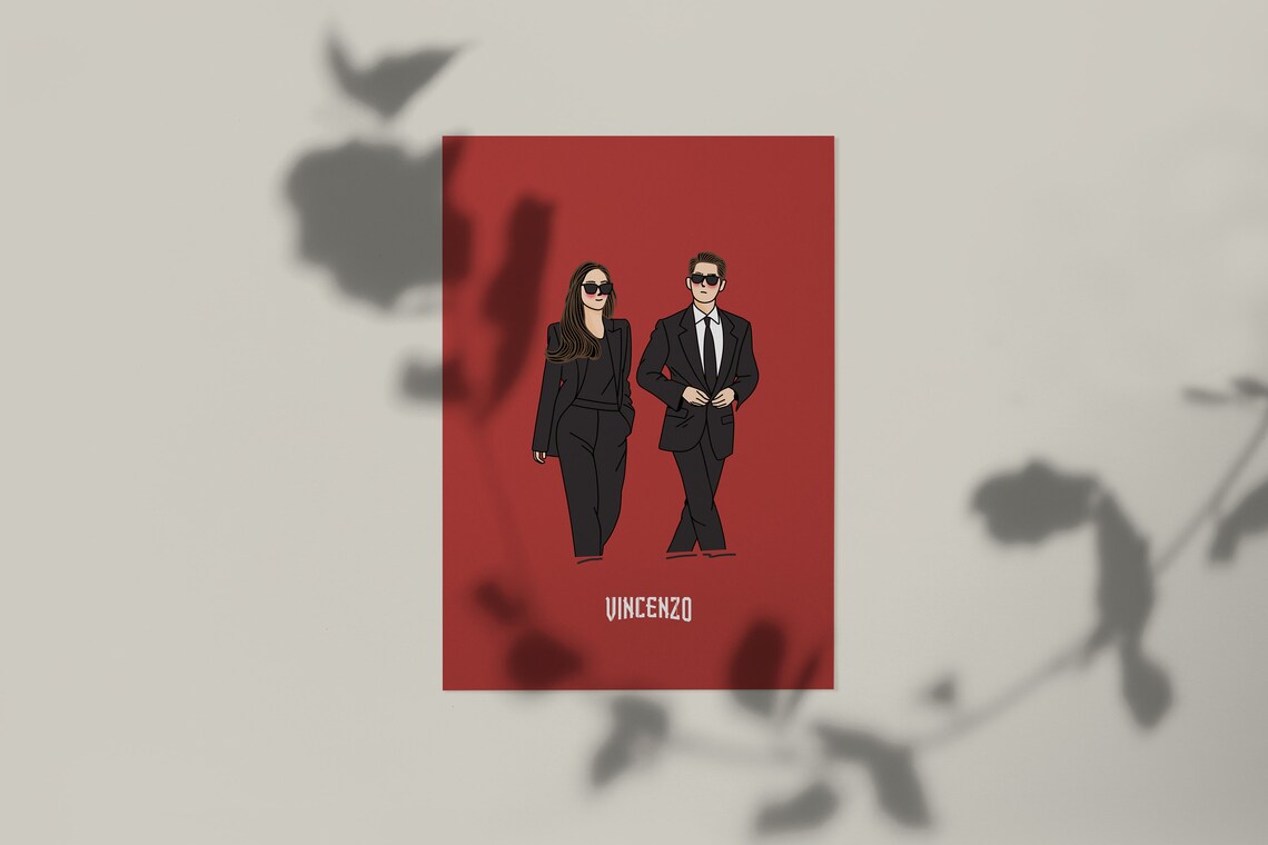 K-drama Vincenzo Printable Illustration - Etsy