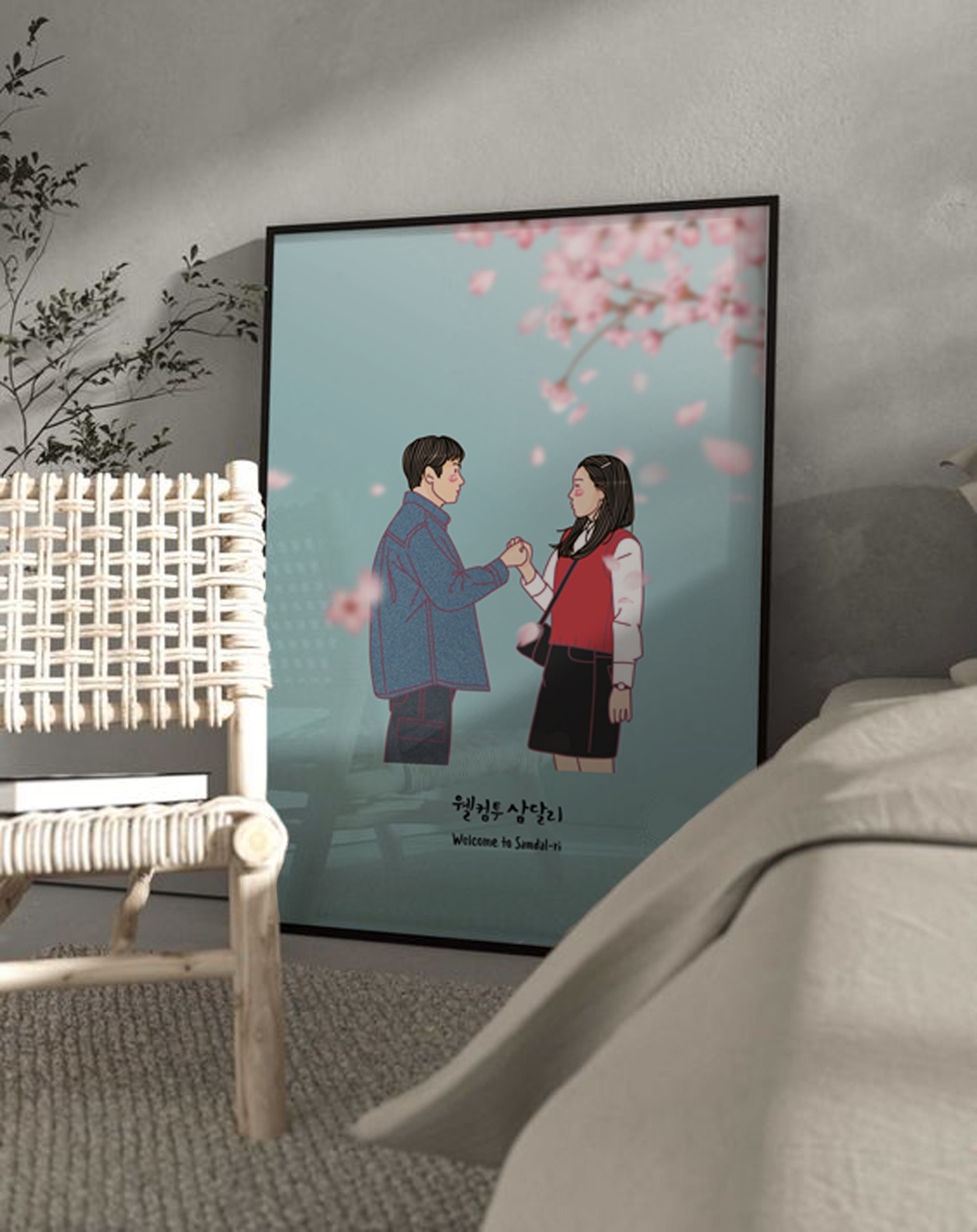 K-drama Welcome to Samdal-ri Printable Illustration - Etsy