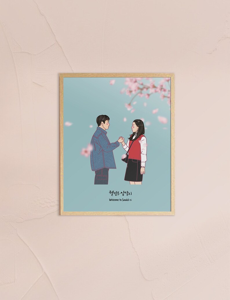 K-drama Welcome to Samdal-ri Printable Illustration - Etsy