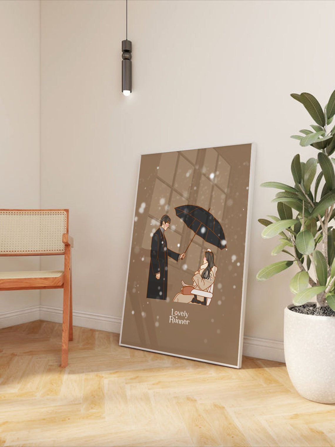 K-drama Lovely Runner Printable Illustration Digital Download - Etsy