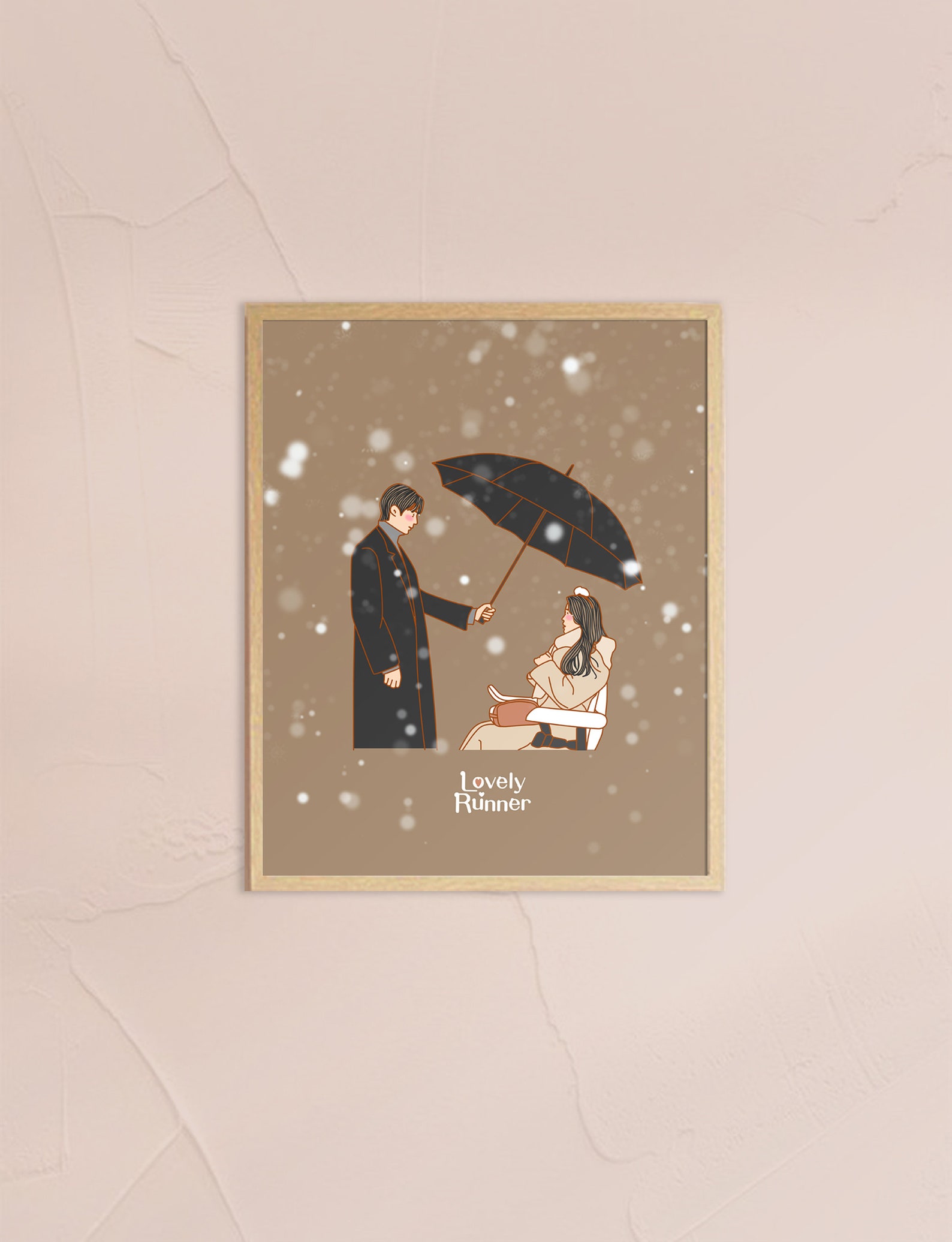 K-drama Lovely Runner Printable Illustration Digital Download - Etsy