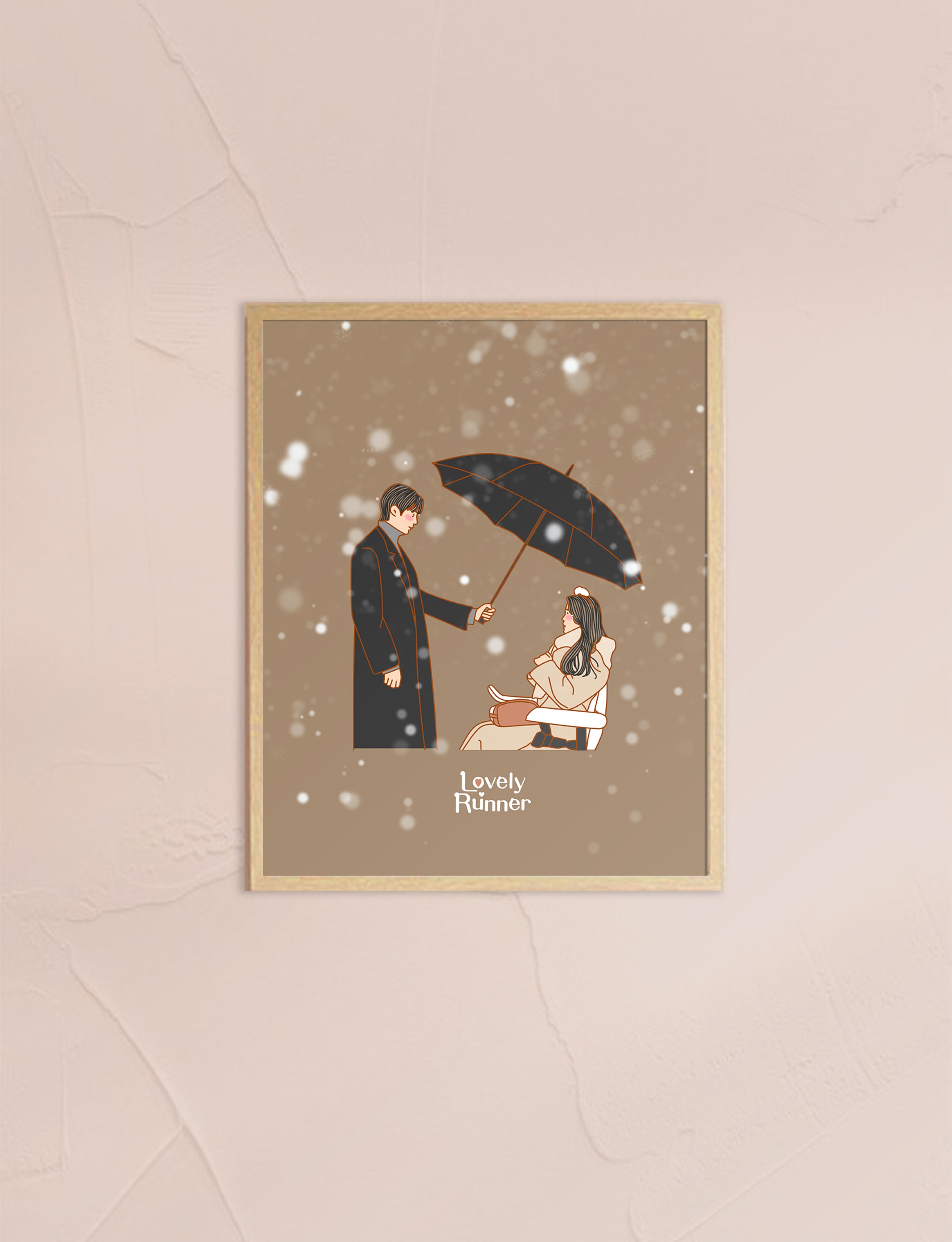 K-drama Lovely Runner Printable Illustration Digital Download - Etsy