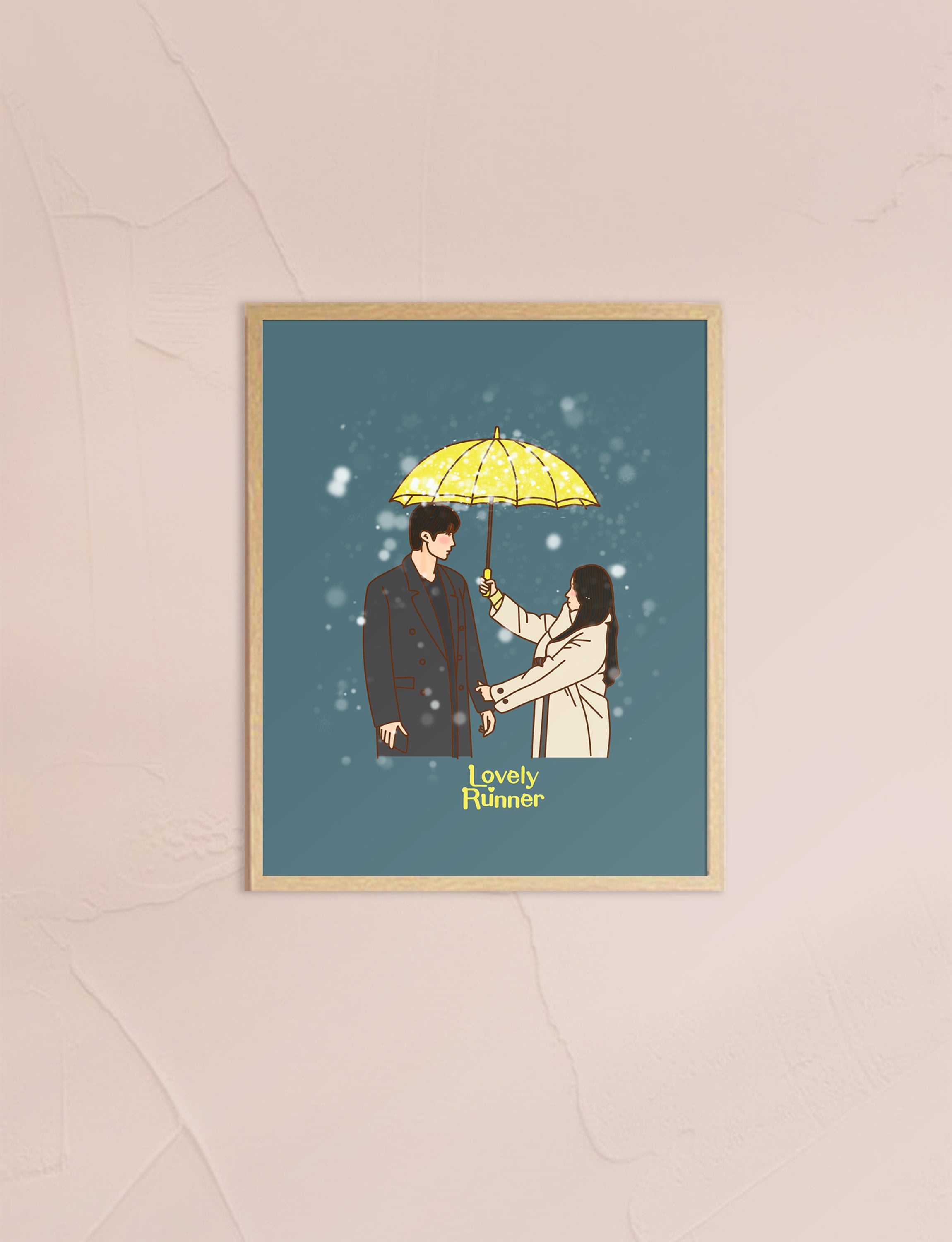 K-drama Lovely Runner Printable Illustration Digital Download - Etsy