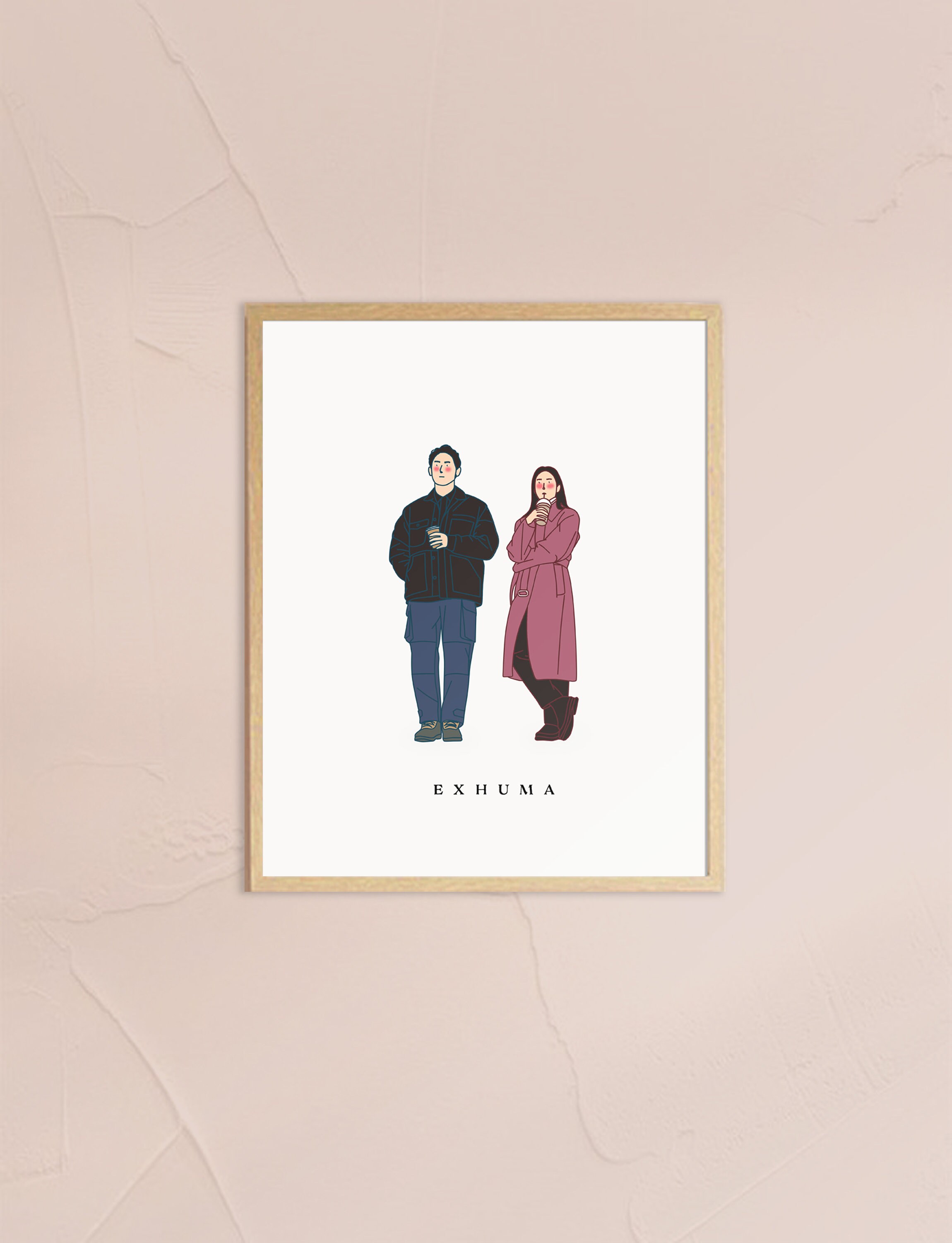 K-movie Exhuma Printable Illustration Digital Download - Etsy