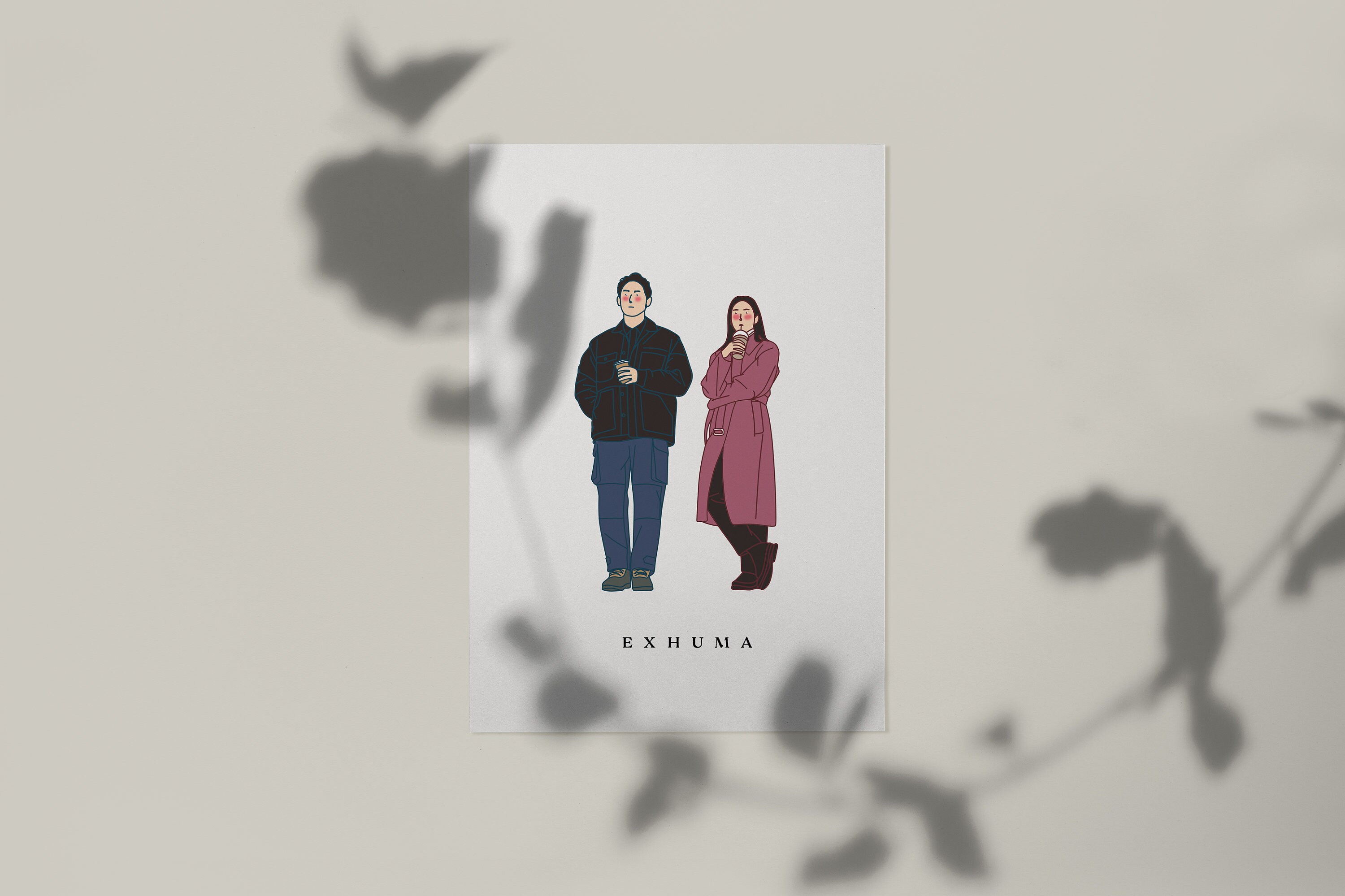 K-movie Exhuma Printable Illustration Digital Download - Etsy