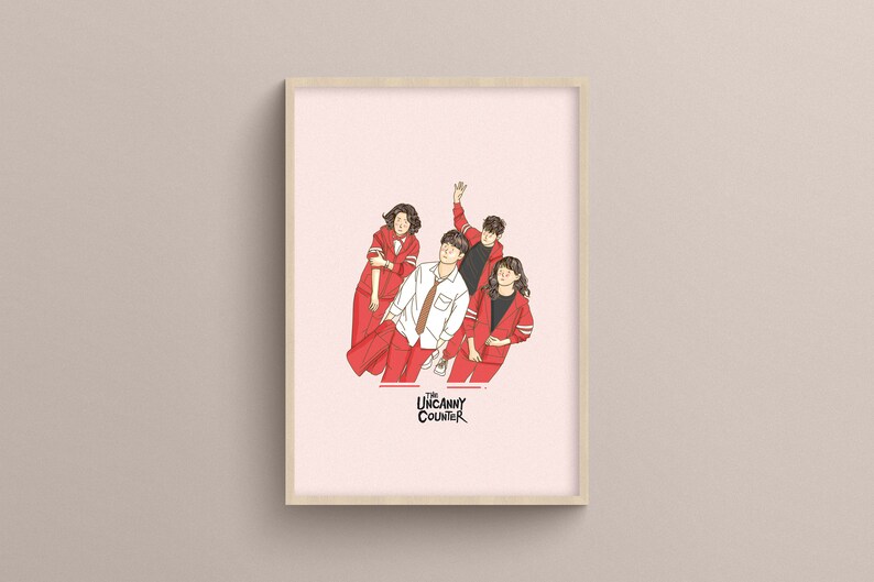 K-drama the Uncanny Counter Printable Illustration - Etsy