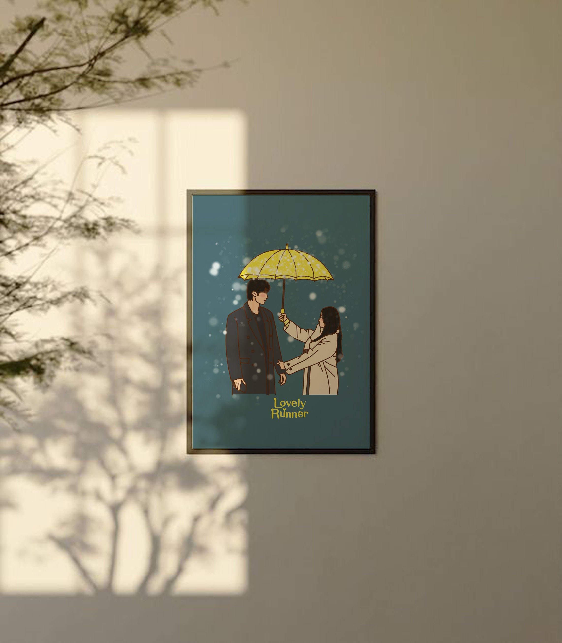 K-drama Lovely Runner Printable Illustration Digital Download - Etsy