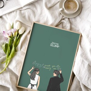 K-drama Doctor Slump Printable Illustration - Etsy