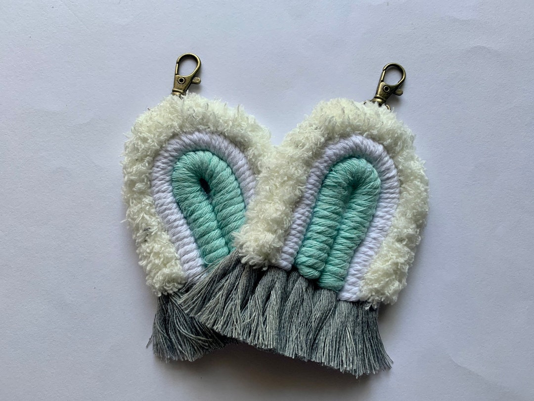 Fuzzy Mint Keychain - Etsy