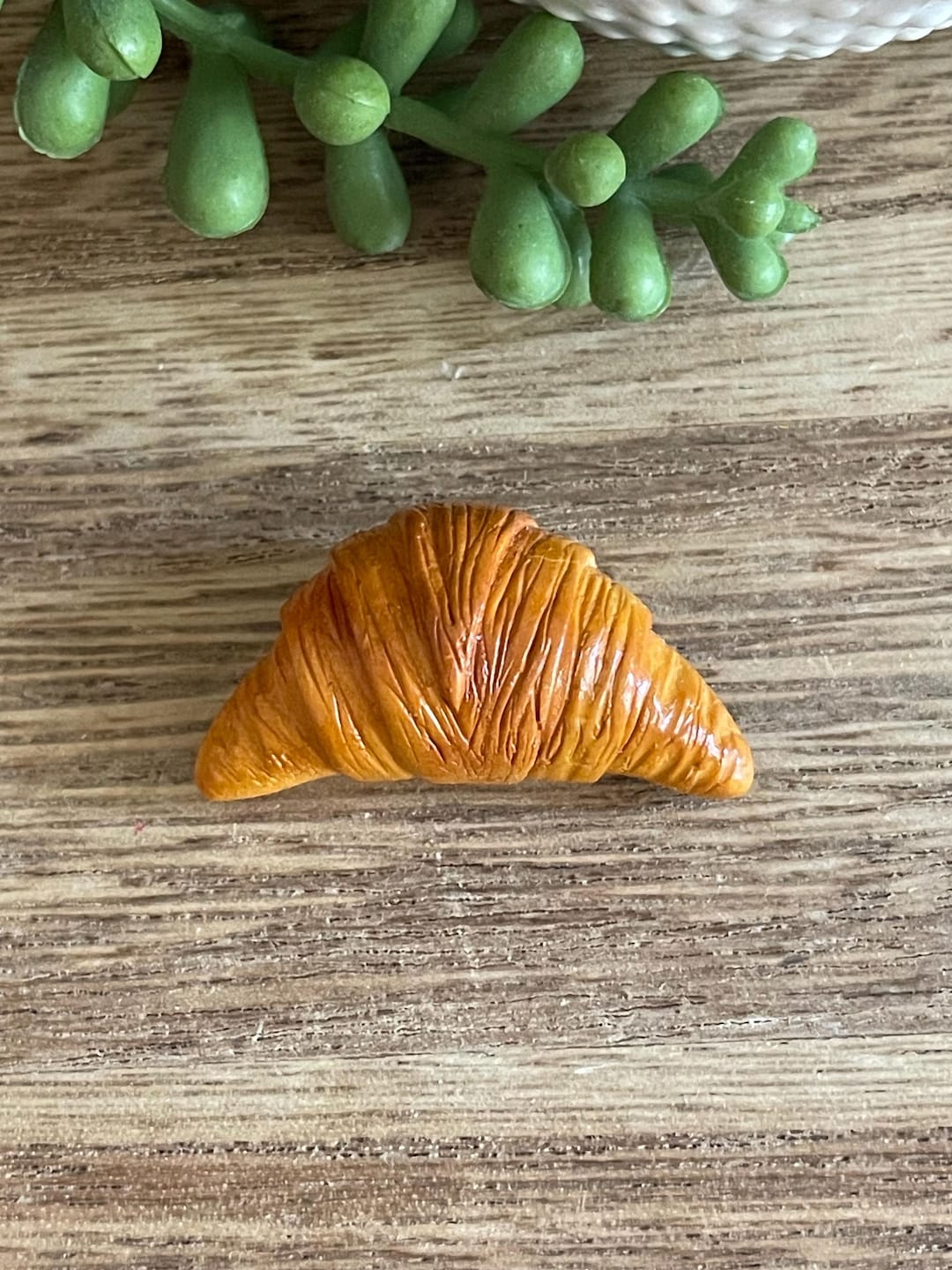 Hand-sculpted Croissant Magnet – Realistic Polymer Clay French Pastry ...