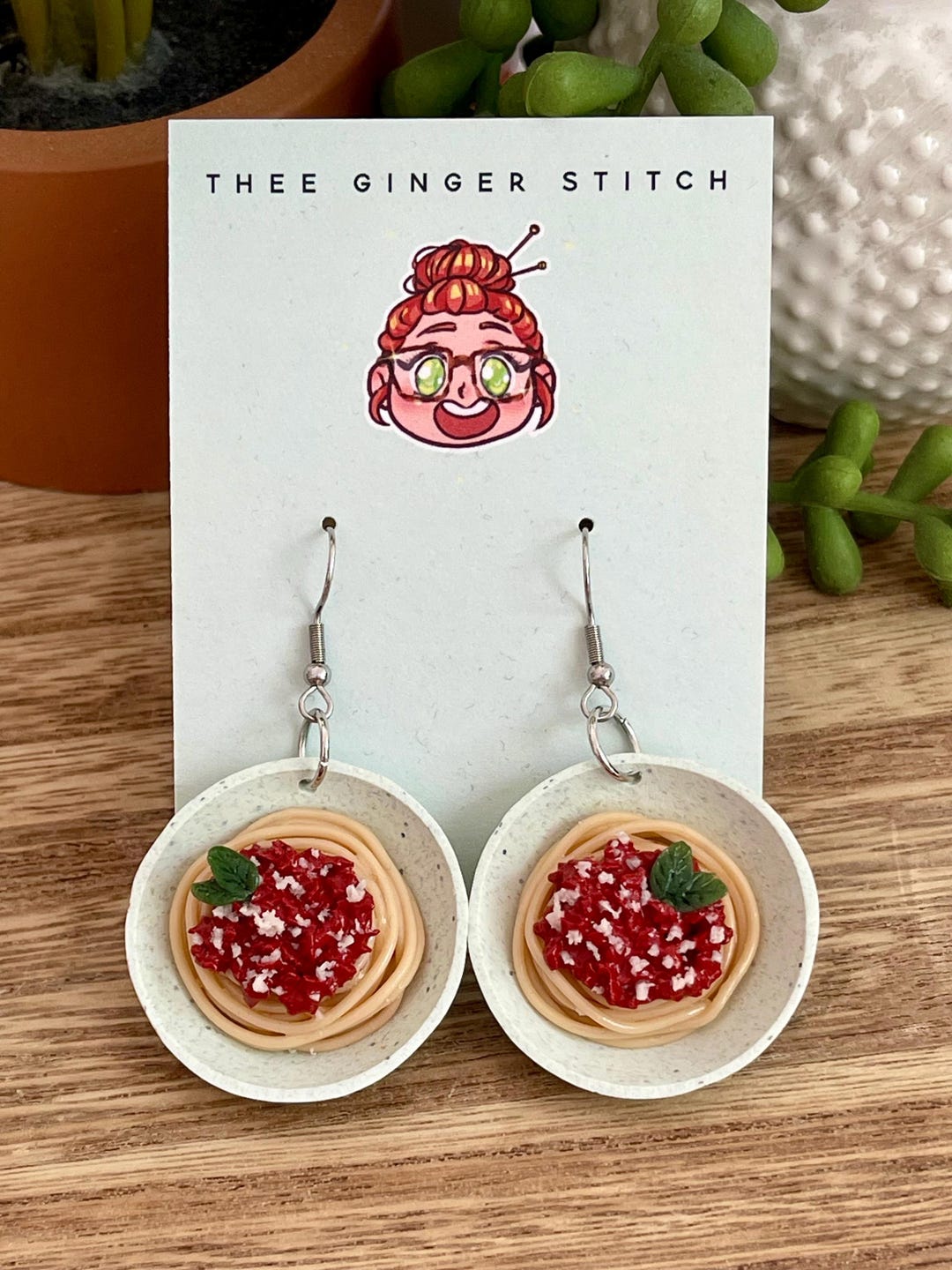 Polymer Clay Spaghetti Bolognese Earrings Cute Food Jewelry perfect ...