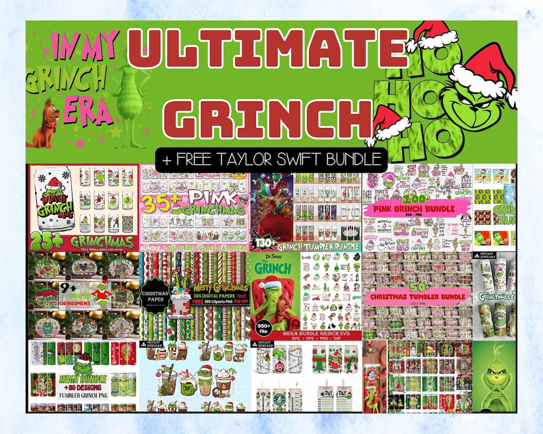 Ultimate the Grinch Bundle Grinch Christmas Svg UNIQUE - Etsy