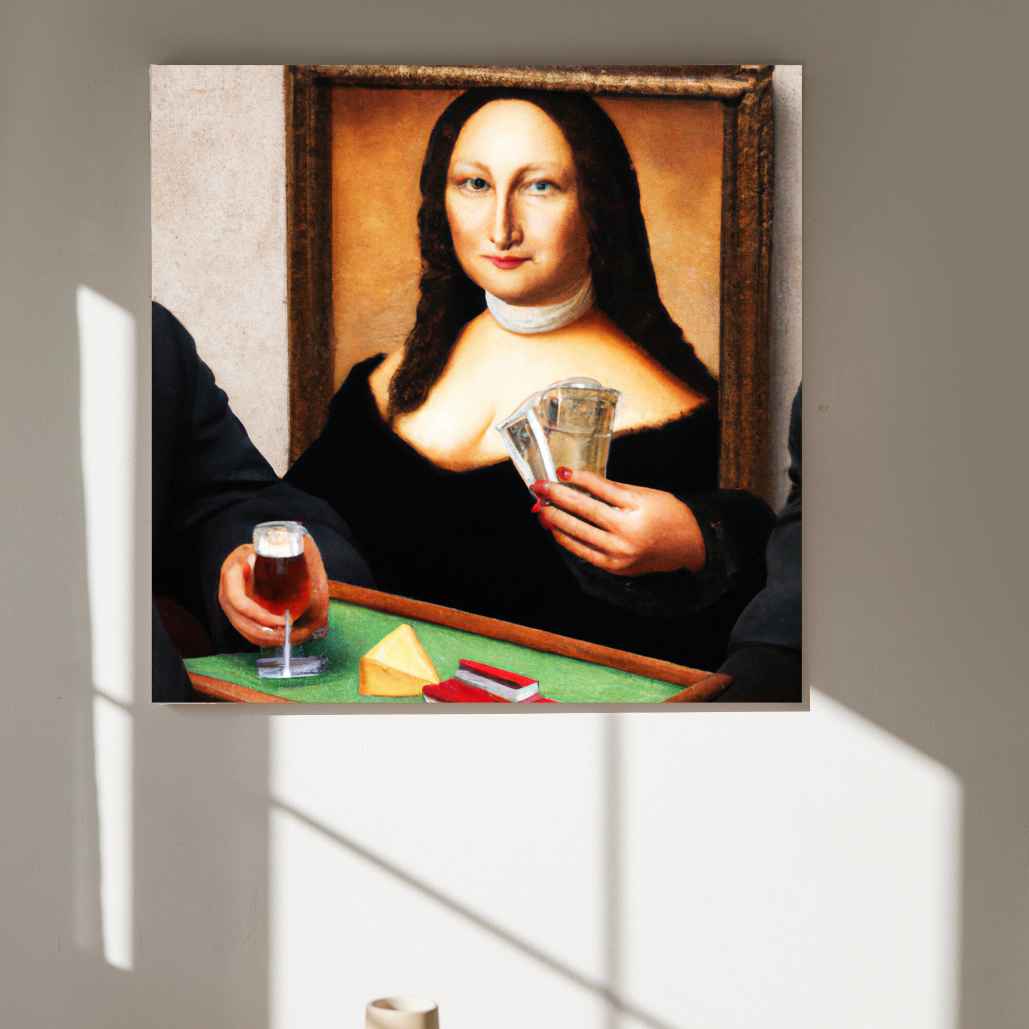 Modern Mona Lisa Digital Art Wall Print - Etsy