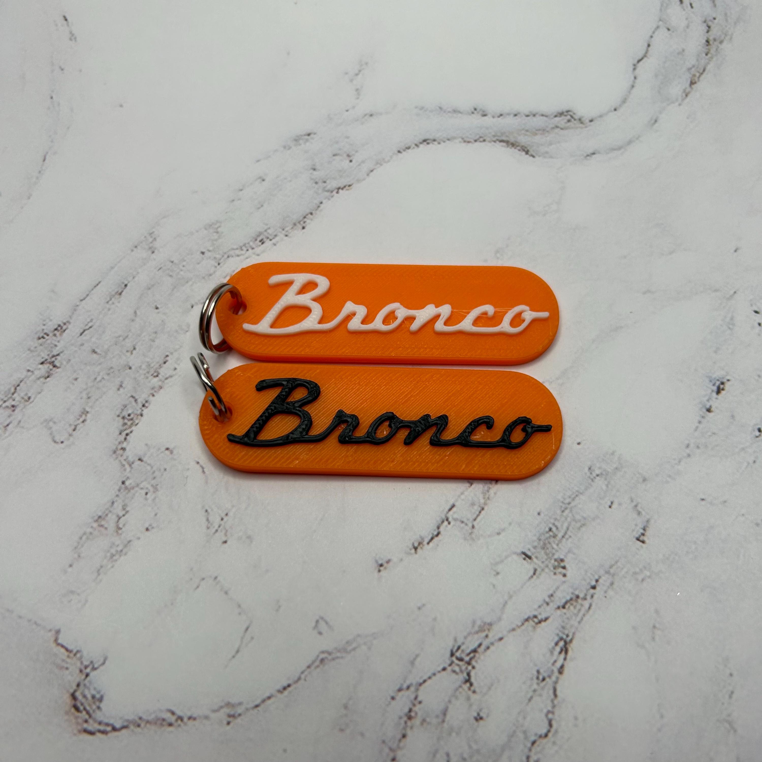 Customizable Bronco Logo Keychain: 3D Printed Ford Keyring - Etsy