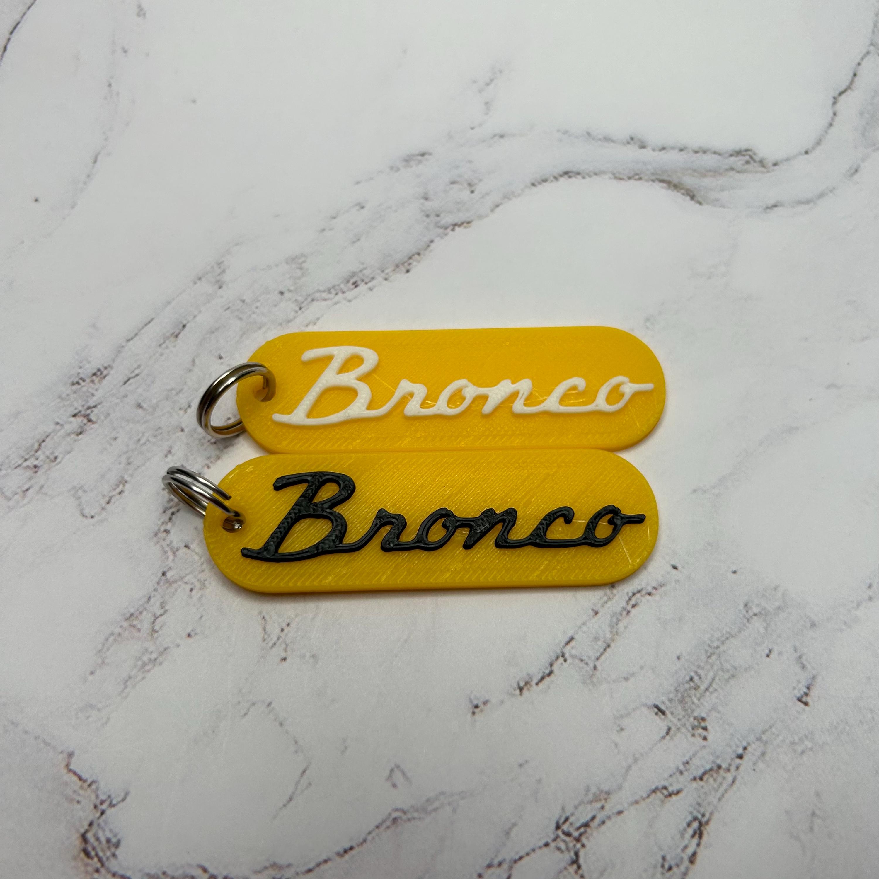 Customizable Bronco Logo Keychain: 3D Printed Ford Keyring - Etsy