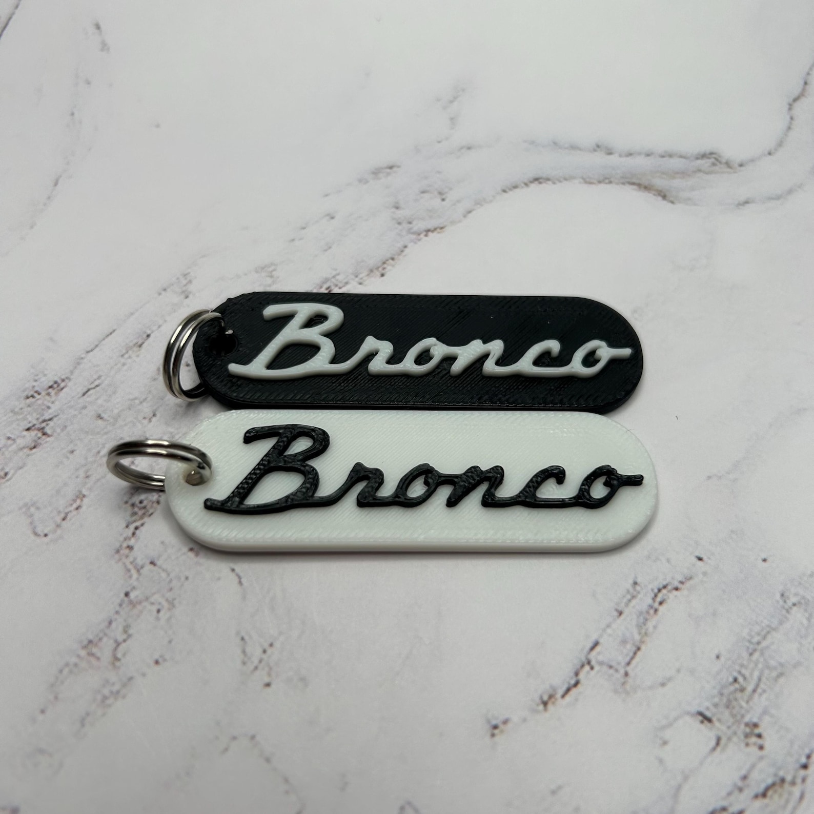 Customizable Bronco Logo Keychain: 3D Printed Ford Keyring - Etsy