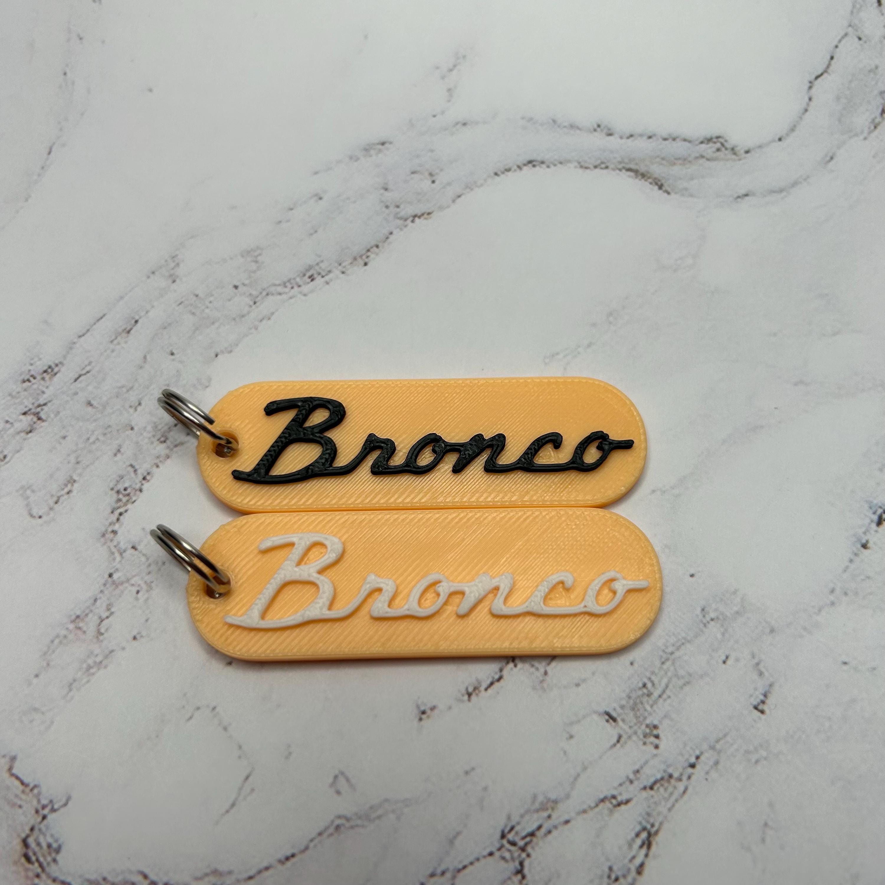 Customizable Bronco Logo Keychain: 3D Printed Ford Keyring - Etsy