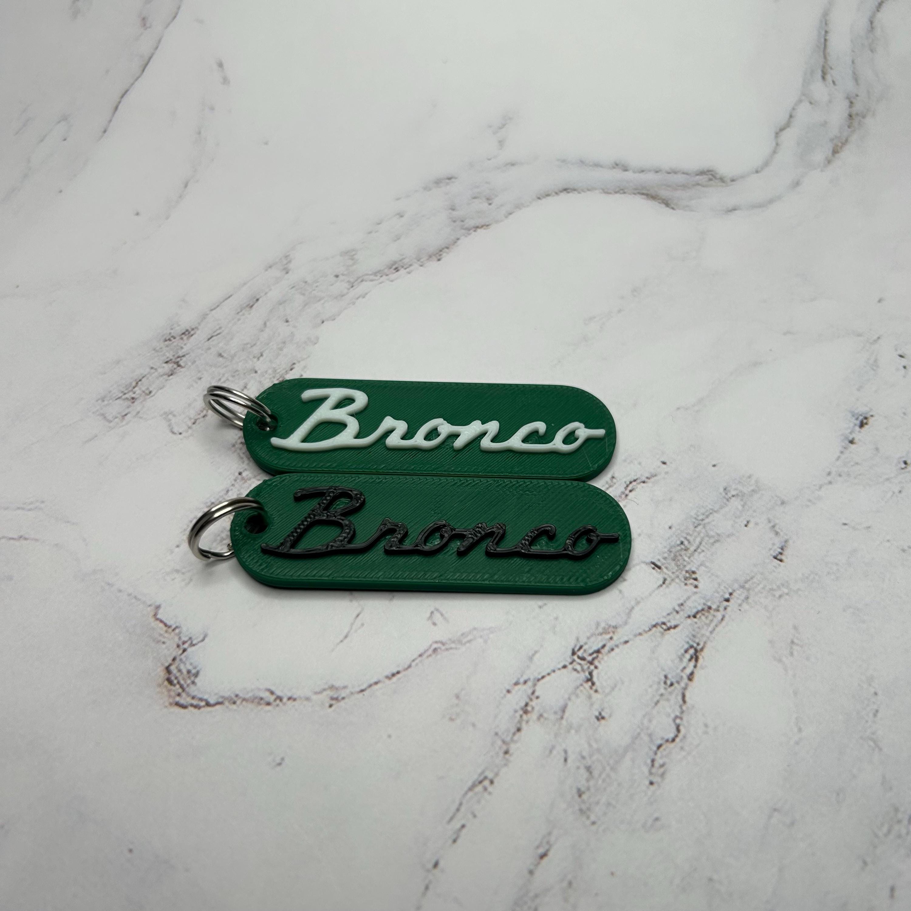 Customizable Bronco Logo Keychain: 3D Printed Ford Keyring - Etsy