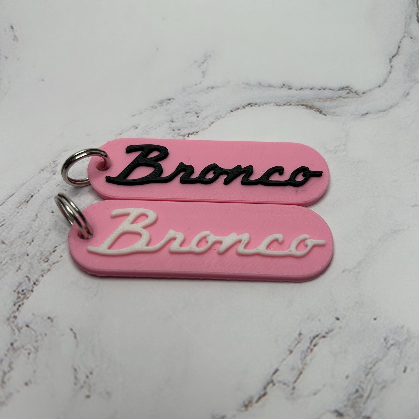 Customizable Bronco Logo Keychain: 3D Printed Ford Keyring - Etsy