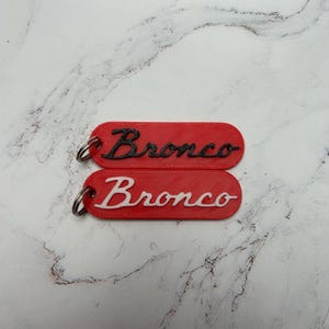Customizable Bronco Logo Keychain: 3D Printed Ford Keyring - Etsy