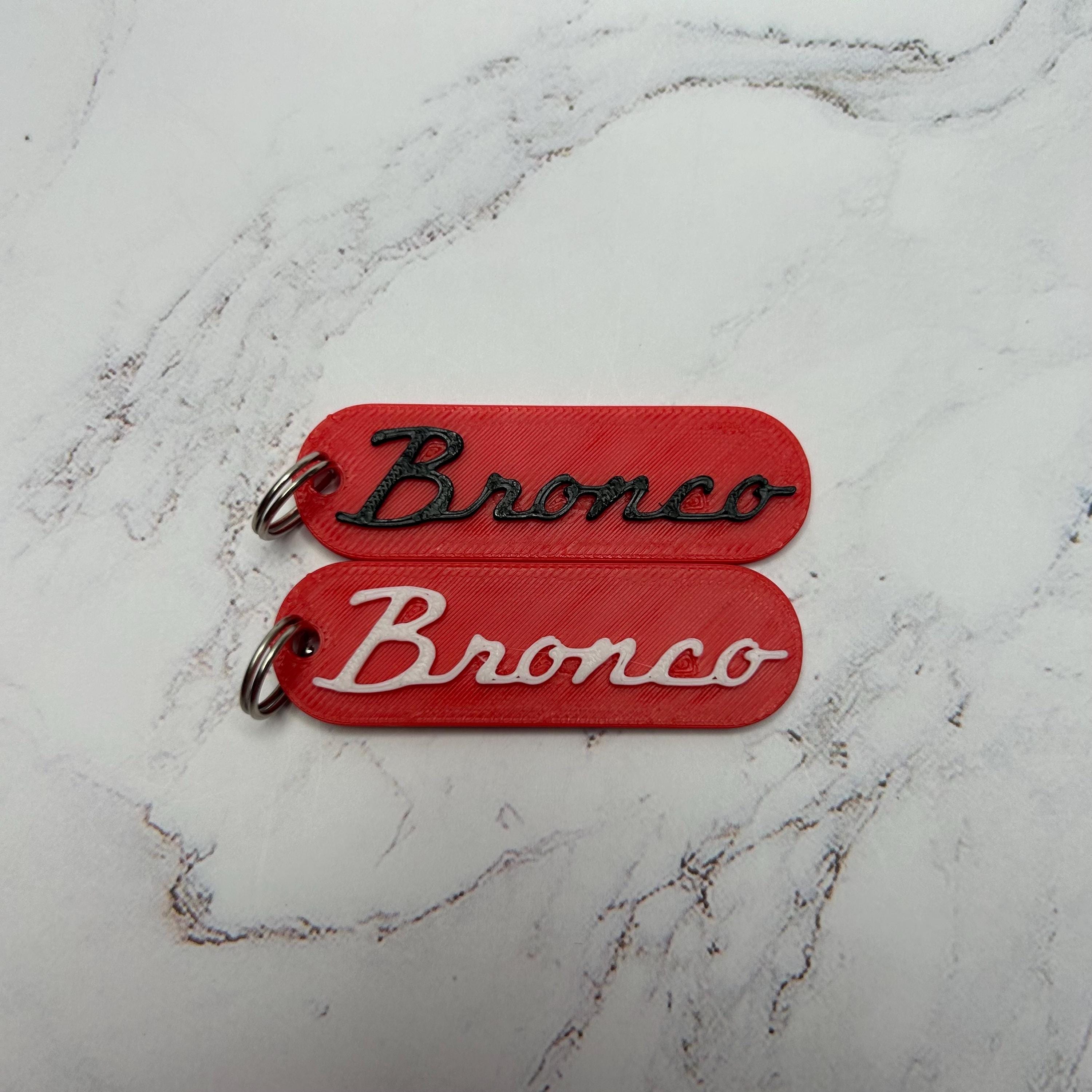 Customizable Bronco Logo Keychain: 3D Printed Ford Keyring - Etsy