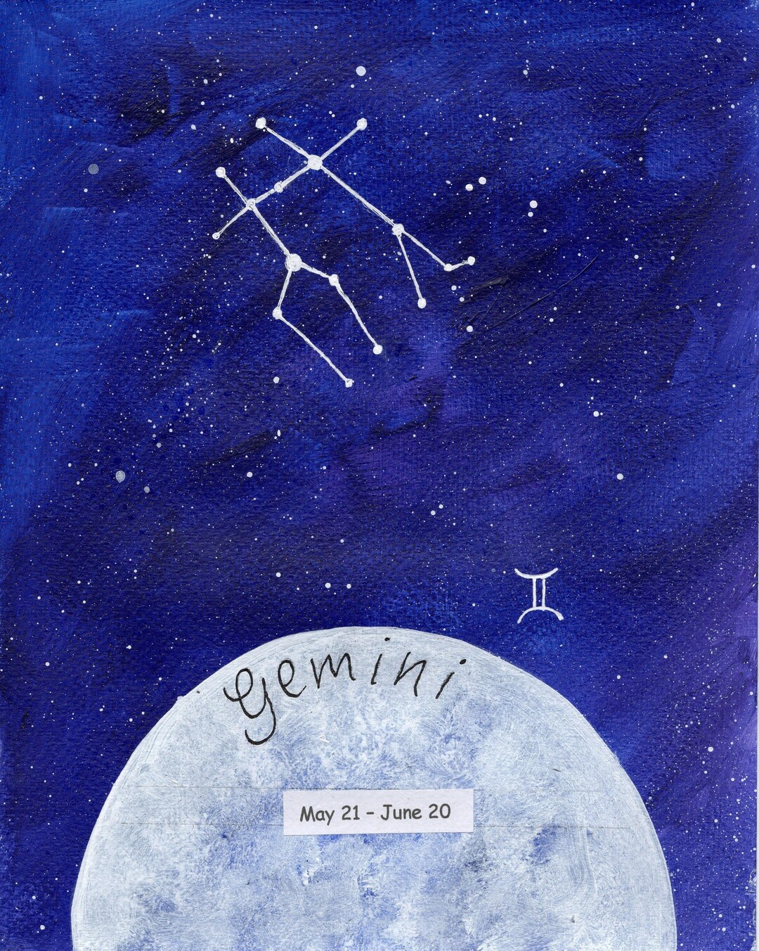 Zodiac Star Signs Downloadable & Printable Art Prints All Hand Painted ...