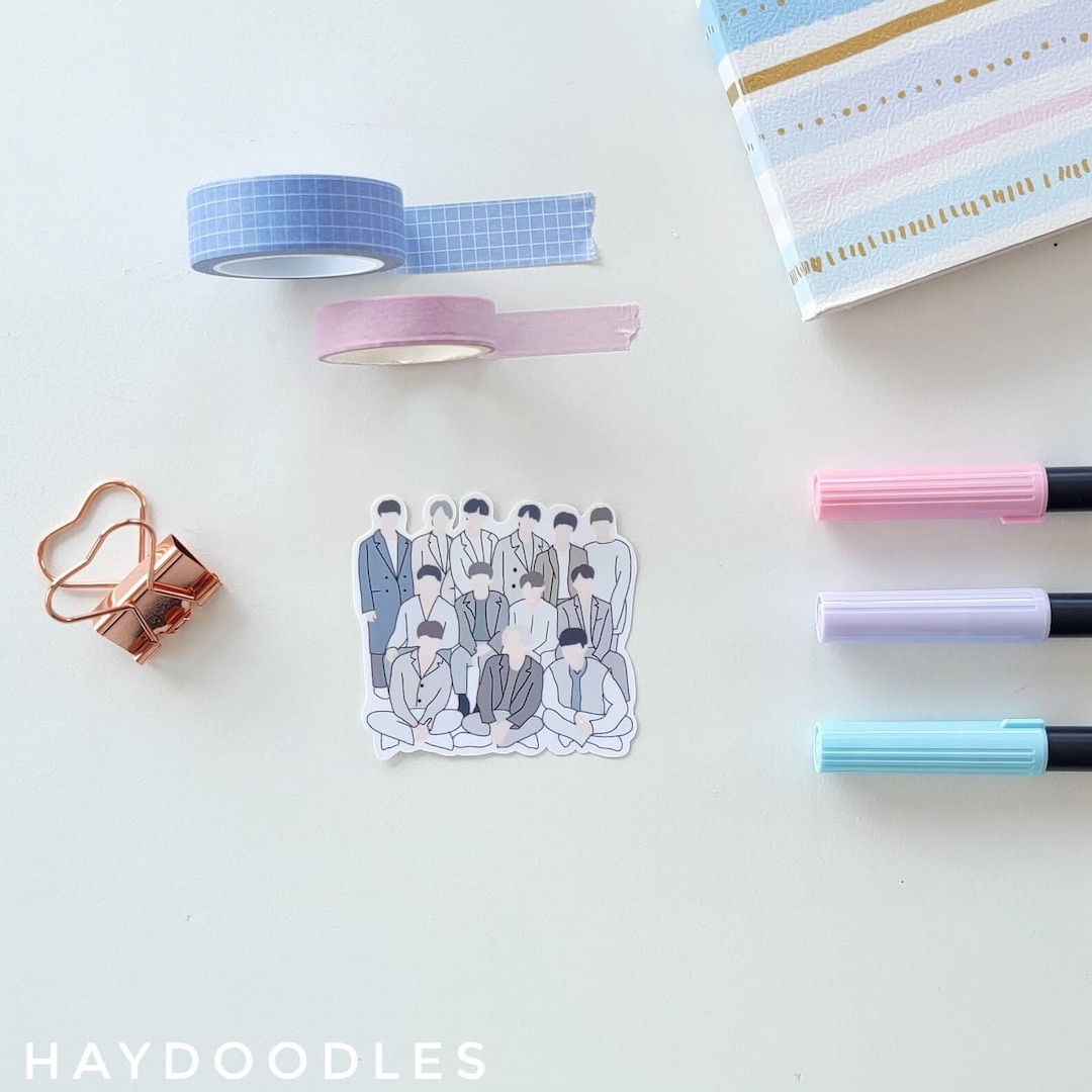 Seventeen Group Sticker | SVT | Weatherproof Vinyl Stickers | KPOP ...