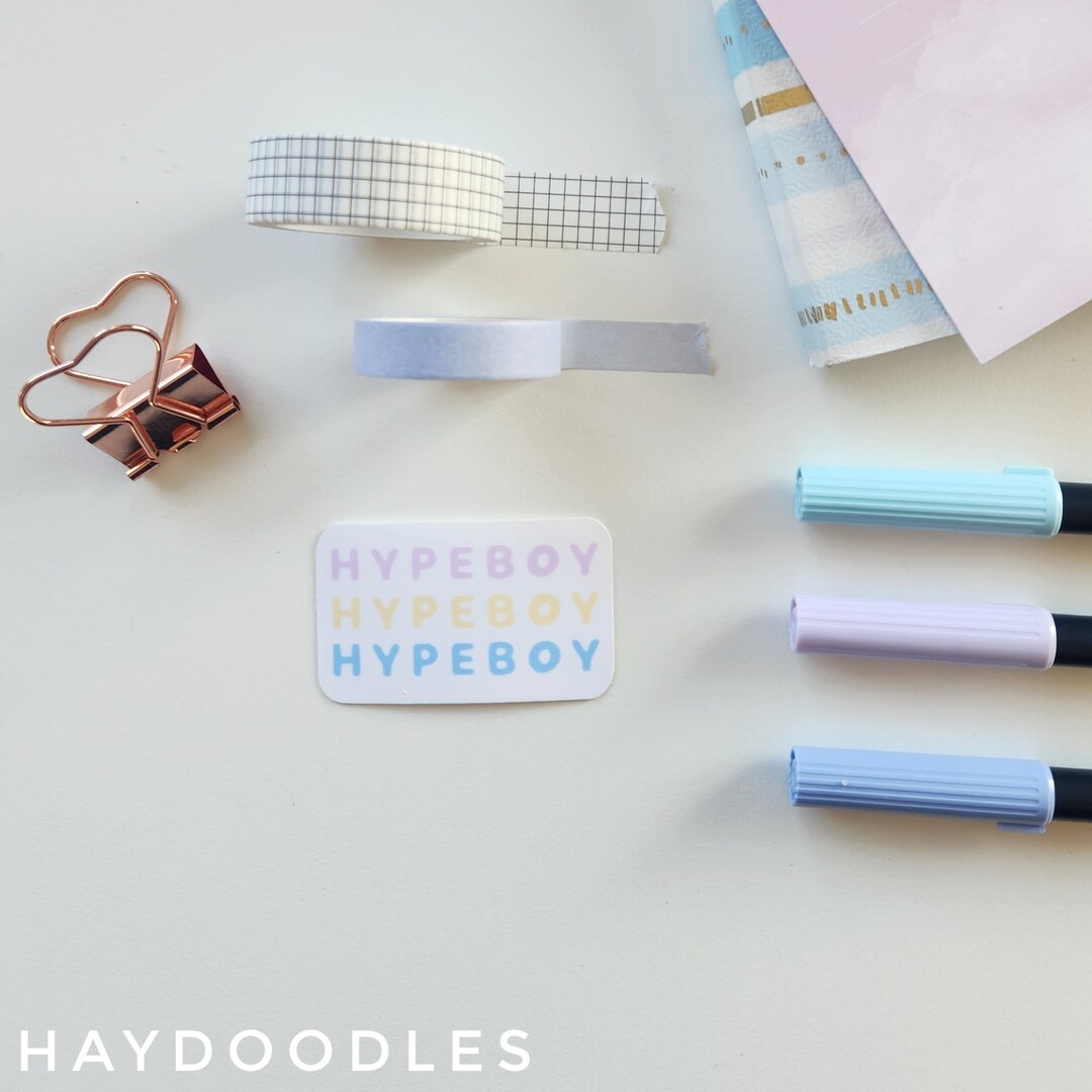New Jeans Hype Boy Sticker| Weatherproof Vinyl Sticker | Glossy Sticker ...