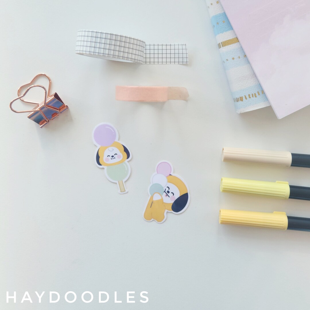 Baby Mochi Stickers | BTS | Weatherproof Vinyl Stickers | KPOP | Glossy ...