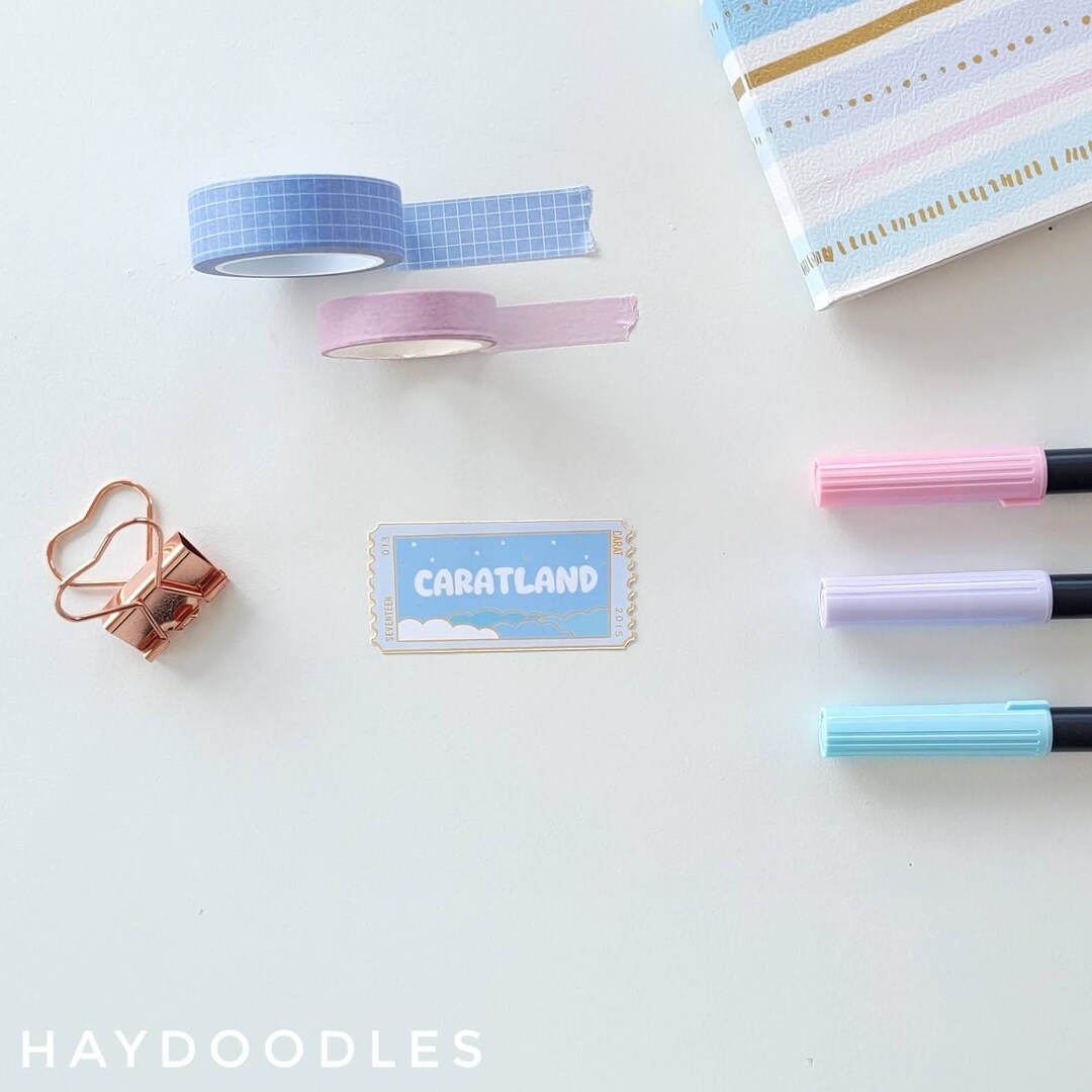 Seventeen Ticket Sticker SVT Weatherproof Vinyl Stickers KPOP Glossy ...