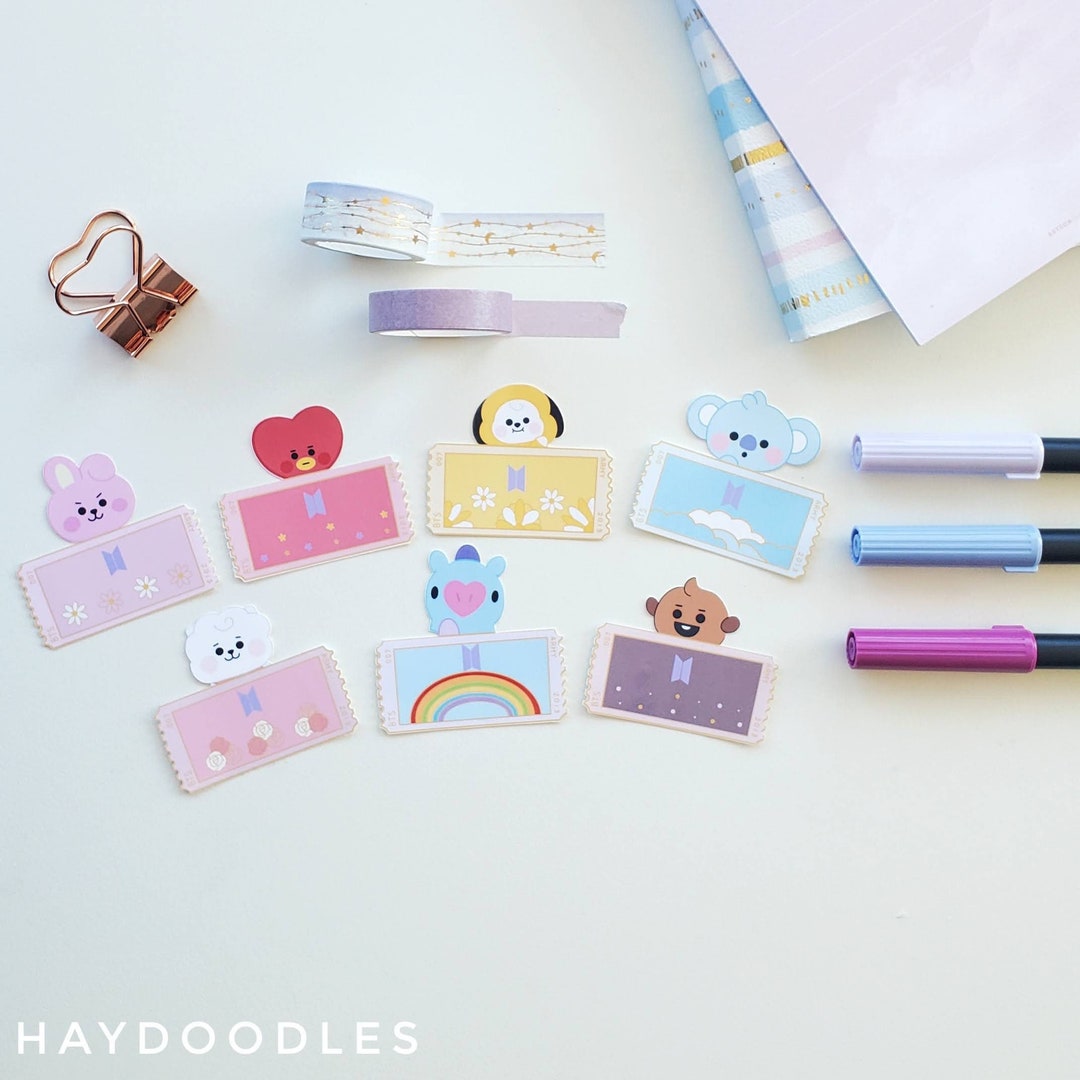 BTS Ticket Stickers | Weatherproof Vinyl Stickers | Glossy Stickers ...
