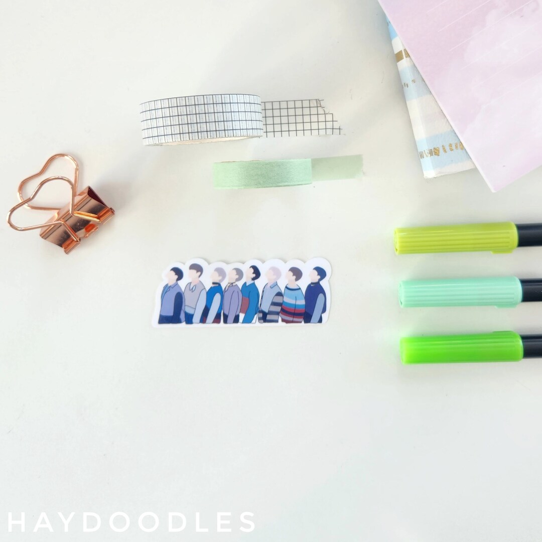 Stray Kids Group Sticker | Weatherproof Vinyl Sticker | Glossy Sticker ...