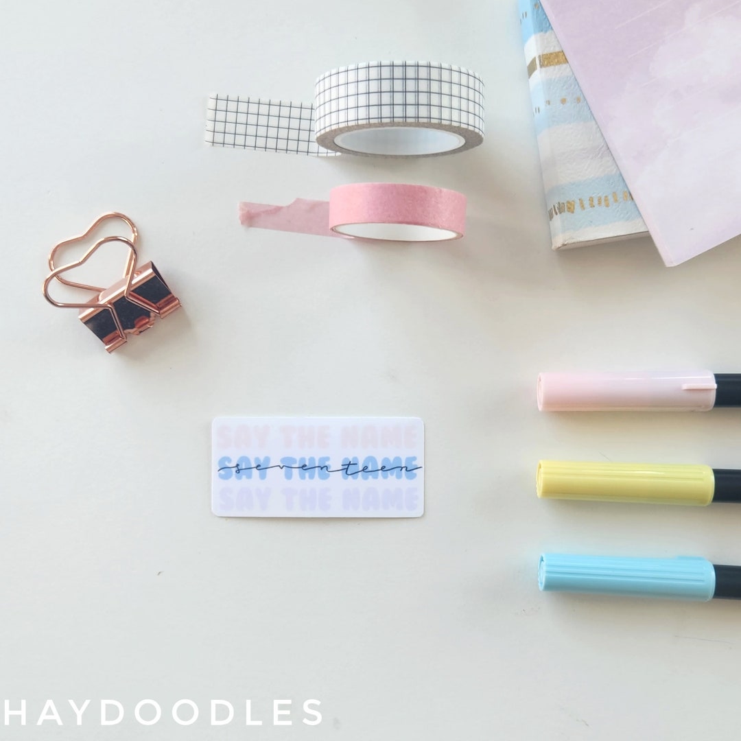 Say the Name Sticker | SVT | Weatherproof Vinyl Stickers | KPOP ...
