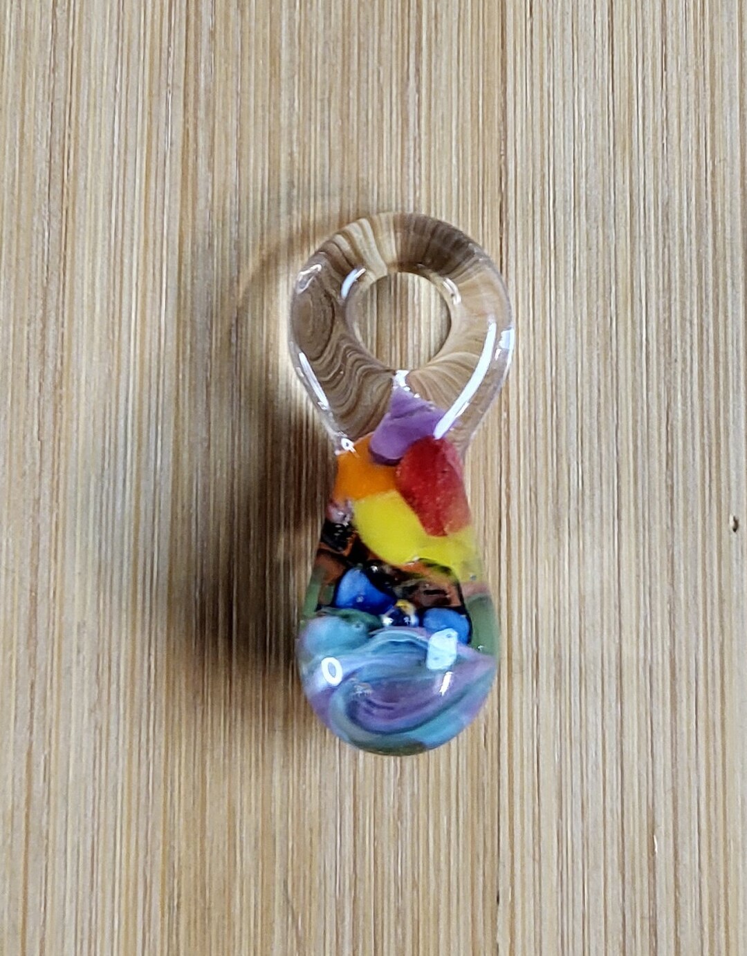 Multi-color Tear Drop Glass Loc Bead, Rasta, Loc Bead, Dread Beads ...