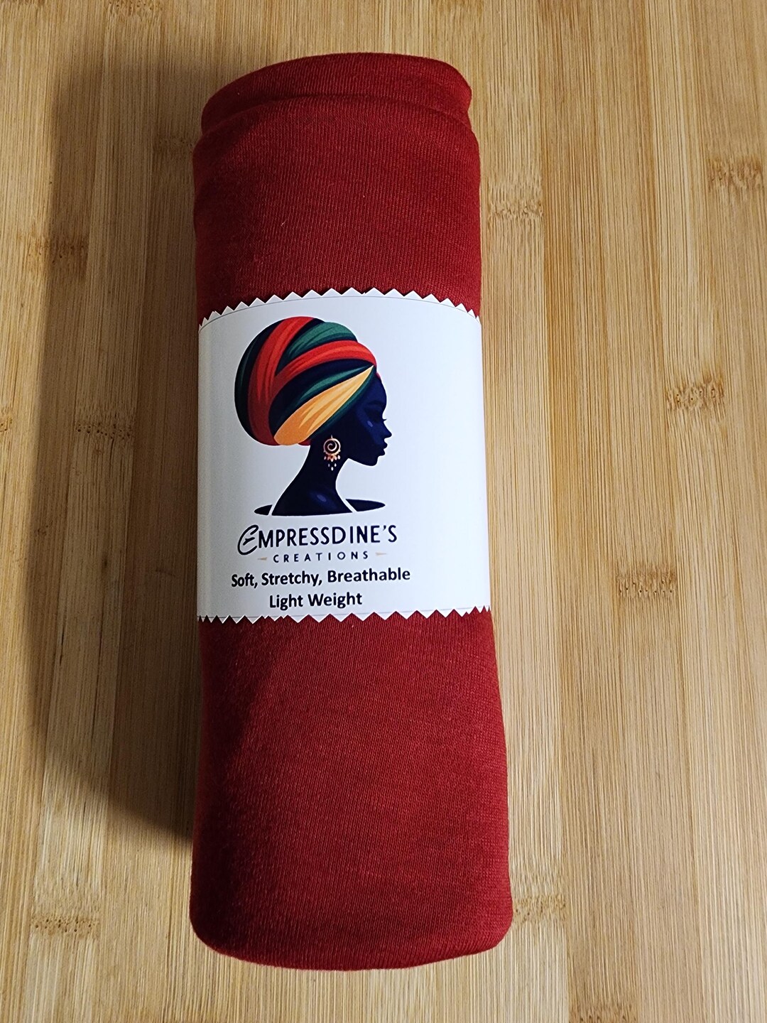 Red Head Wrap, Soft Stretch African Headwear, Hair Scarf, Turban ...