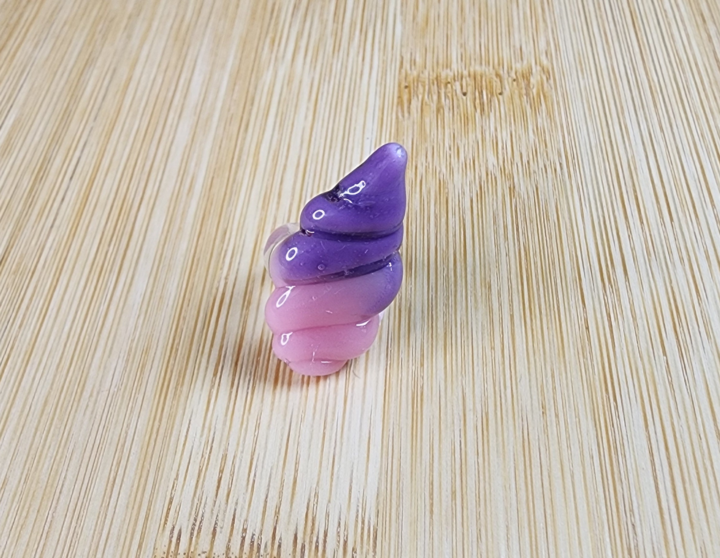 Unicorn Horn Glass Loc Bead, Glass Dread Bead, Beads, Dread Beads ...