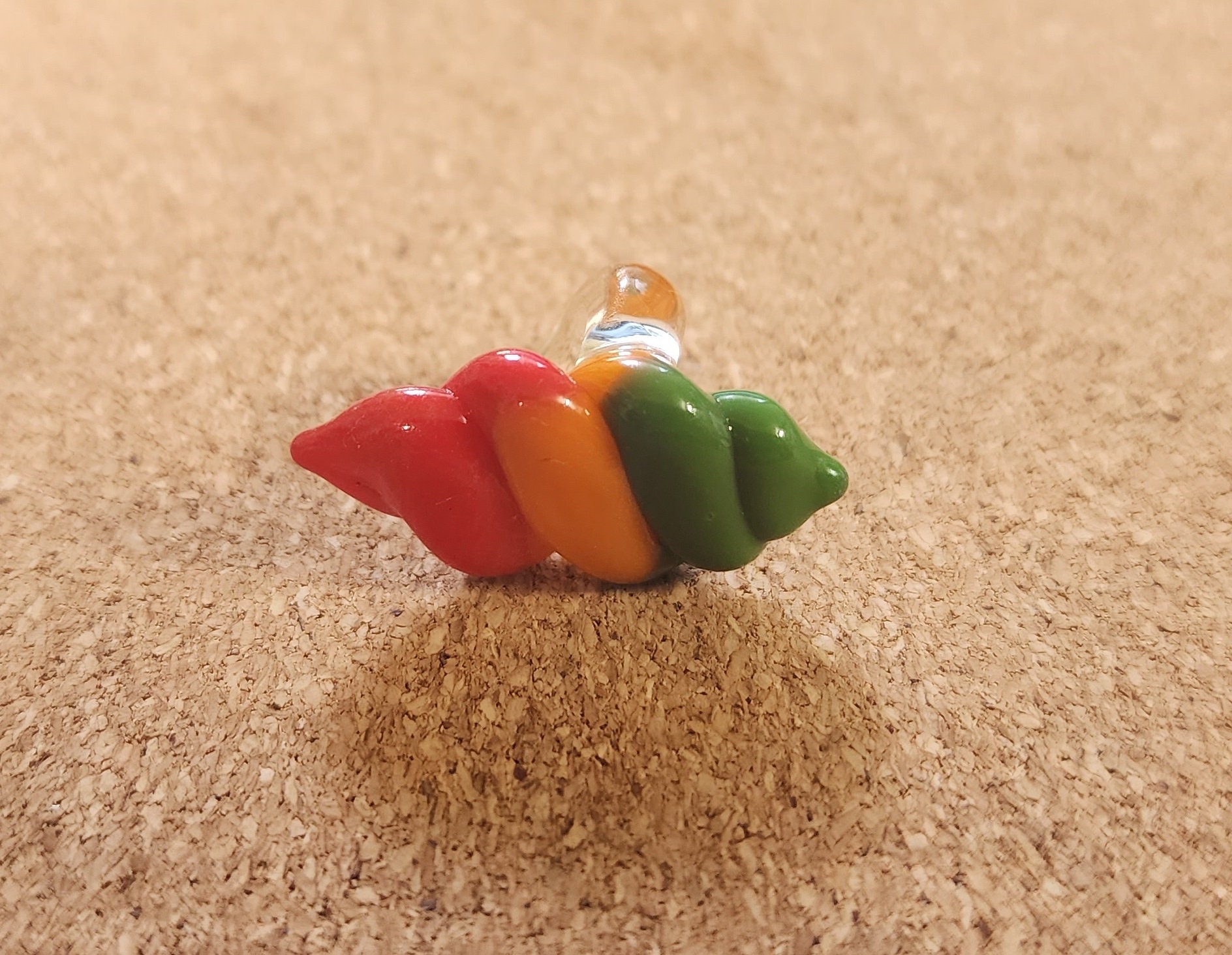Unicorn Horn Glass Loc Bead, Glass Dread Bead, Beads, Dread Beads ...