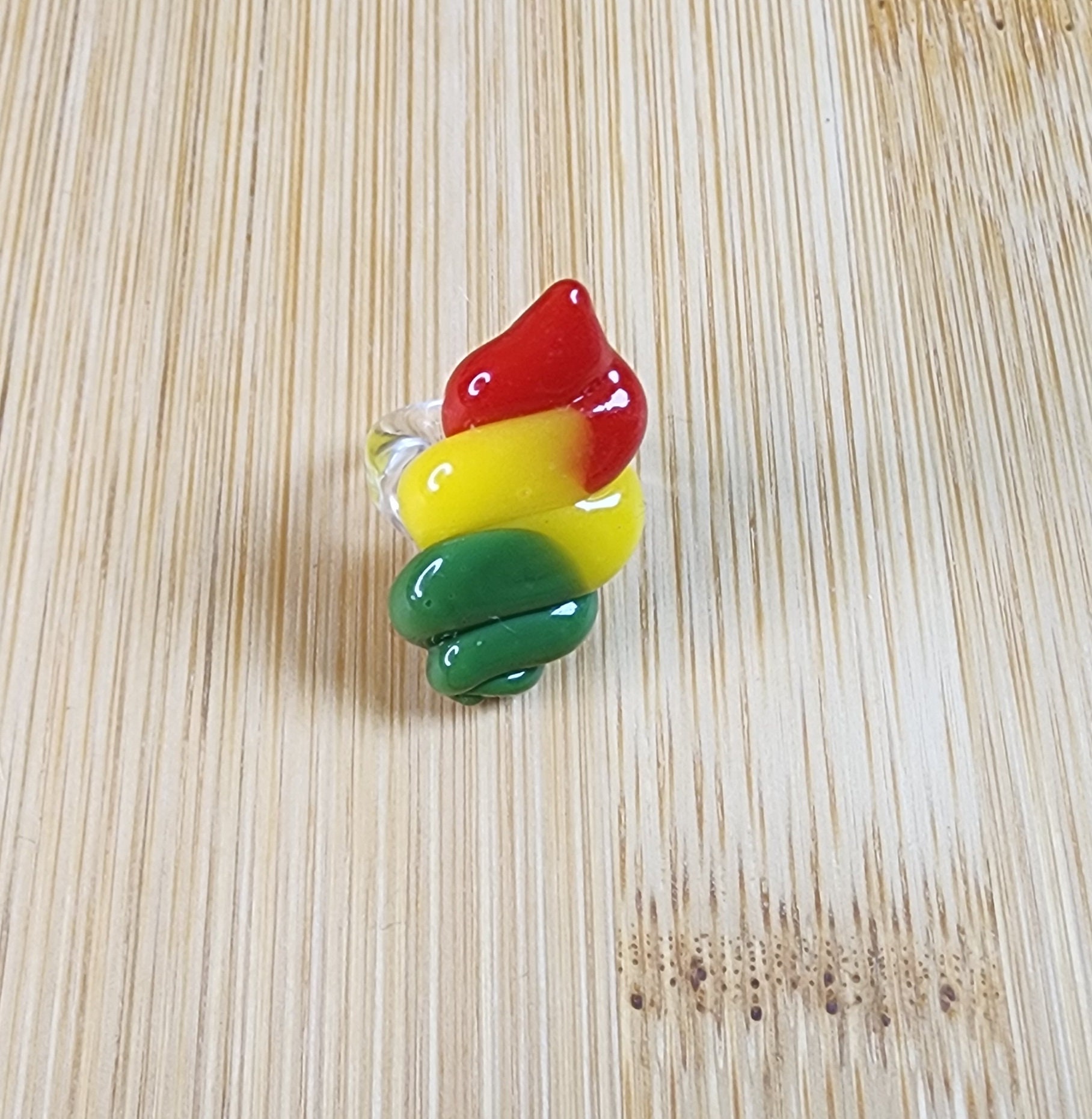 Unicorn Horn Glass Loc Bead, Glass Dread Bead, Beads, Dread Beads ...