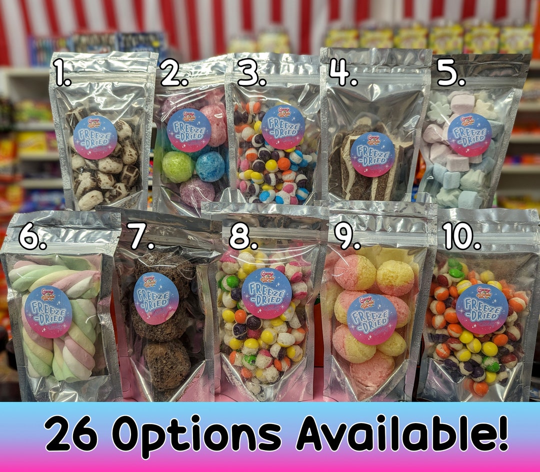 Freeze Dried Candy, Choose You Candy: Skittles, Jolly Ranchers, Eclairs ...