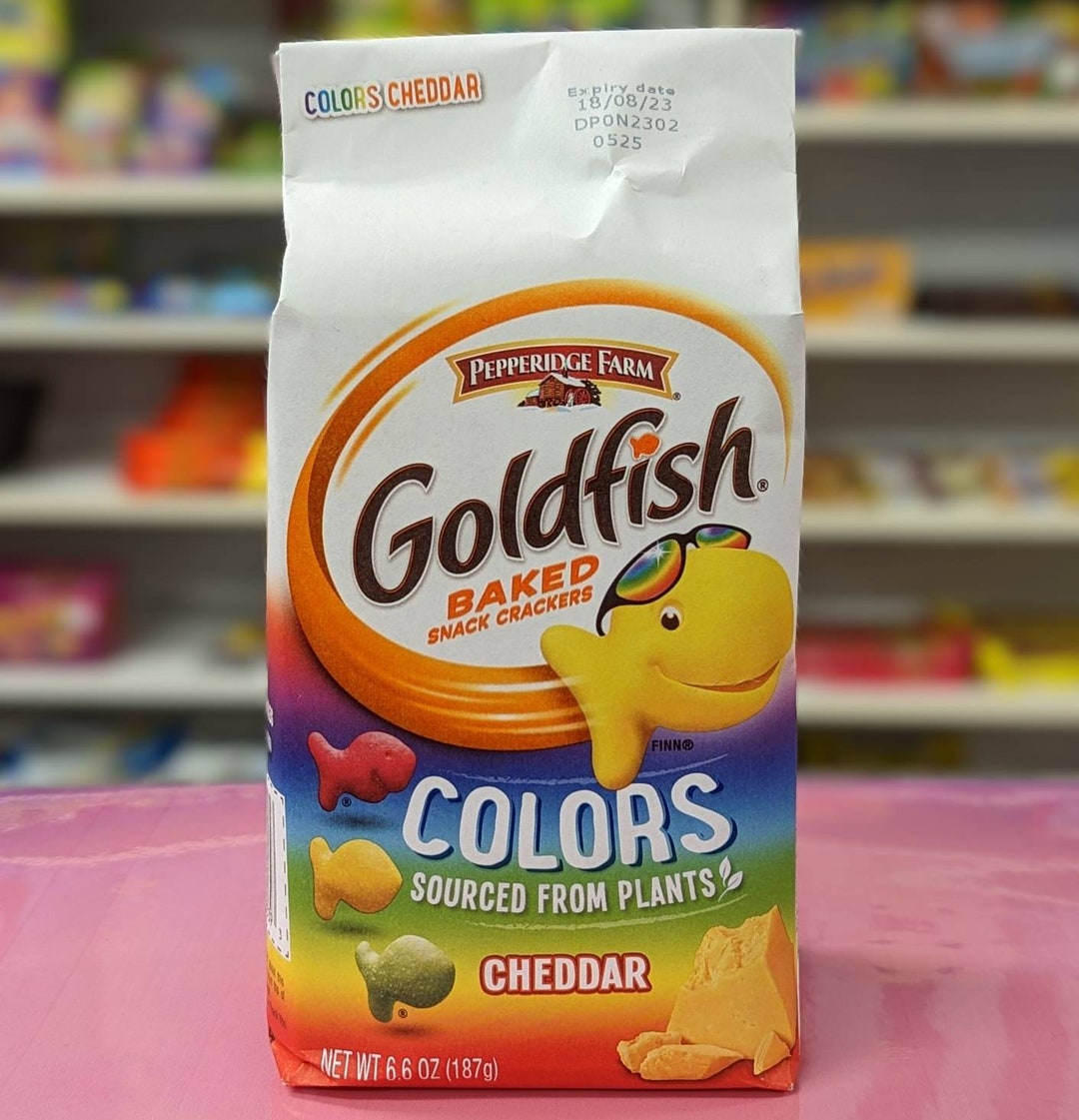 Pepperidge Farm Goldfish Colors Cheddar Flavoured Goldfish USA Import ...