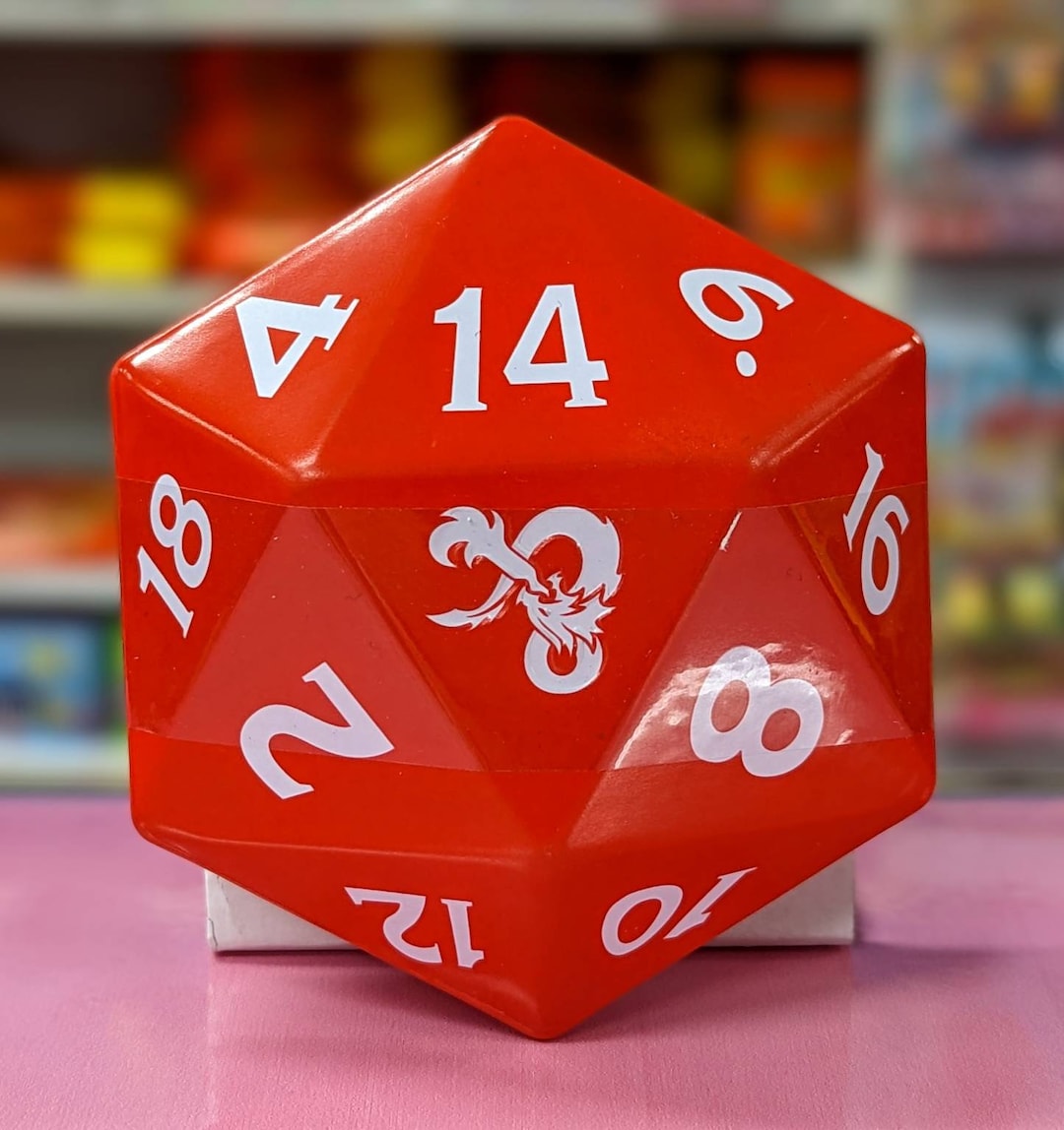 Dungeons and Dragons D20 Candy Tin With 1 Cherry Potion Candy by Boston ...