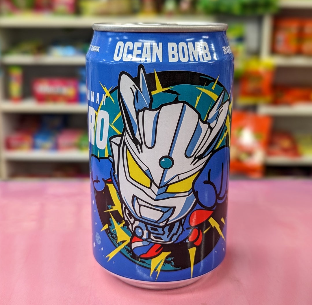 Ocean Bomb Ultraman Zero Yogurt Flavour Drink, 320ml, Ultra-man, Zero ...