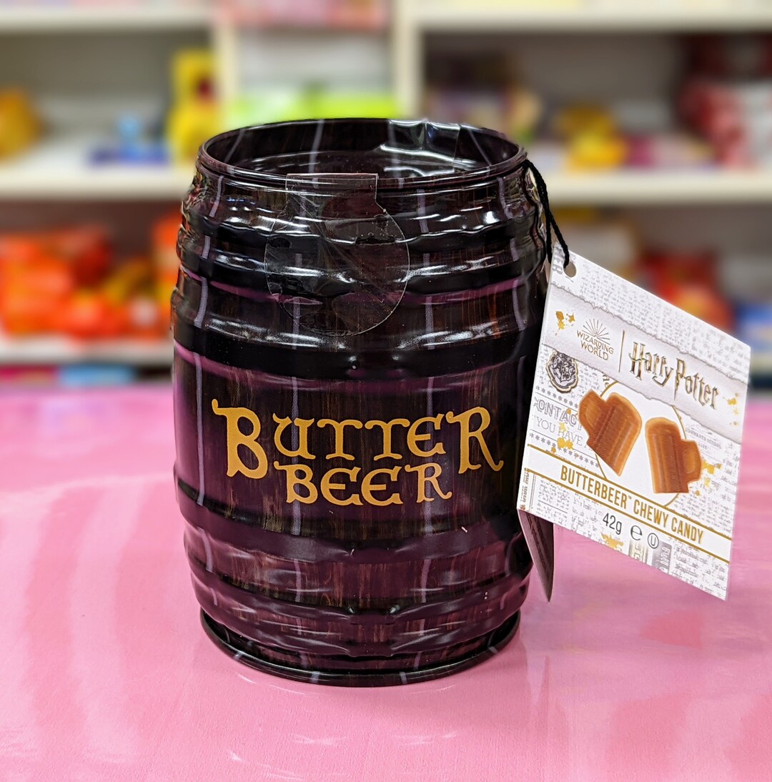 Harry Potter Butterbeer Tin With Chewy Butterbeer Candy 42g - Etsy UK