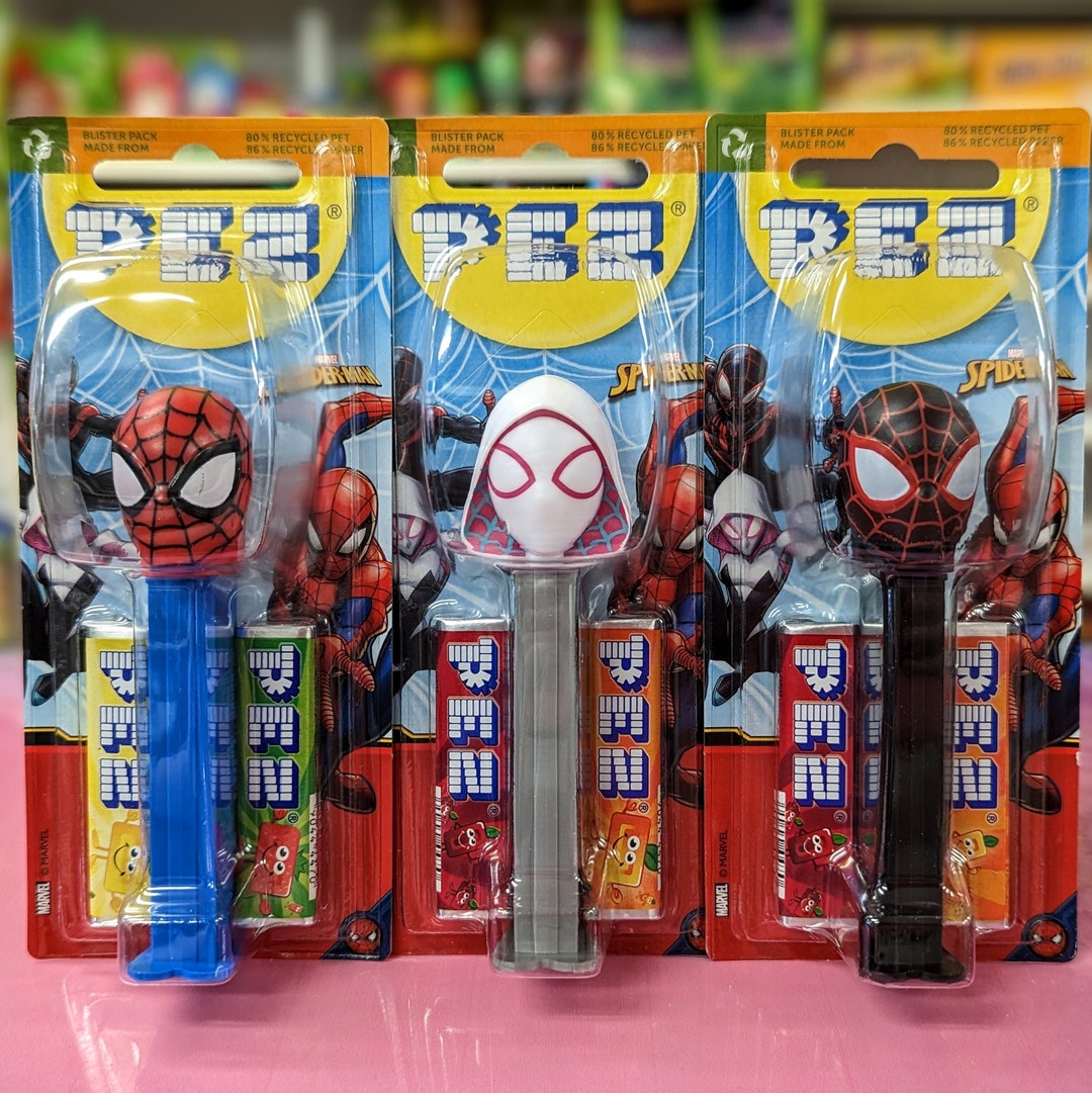 Choose Your Character: Spiderman PEZ Dispensers With 2 PEZ Refills Each ...