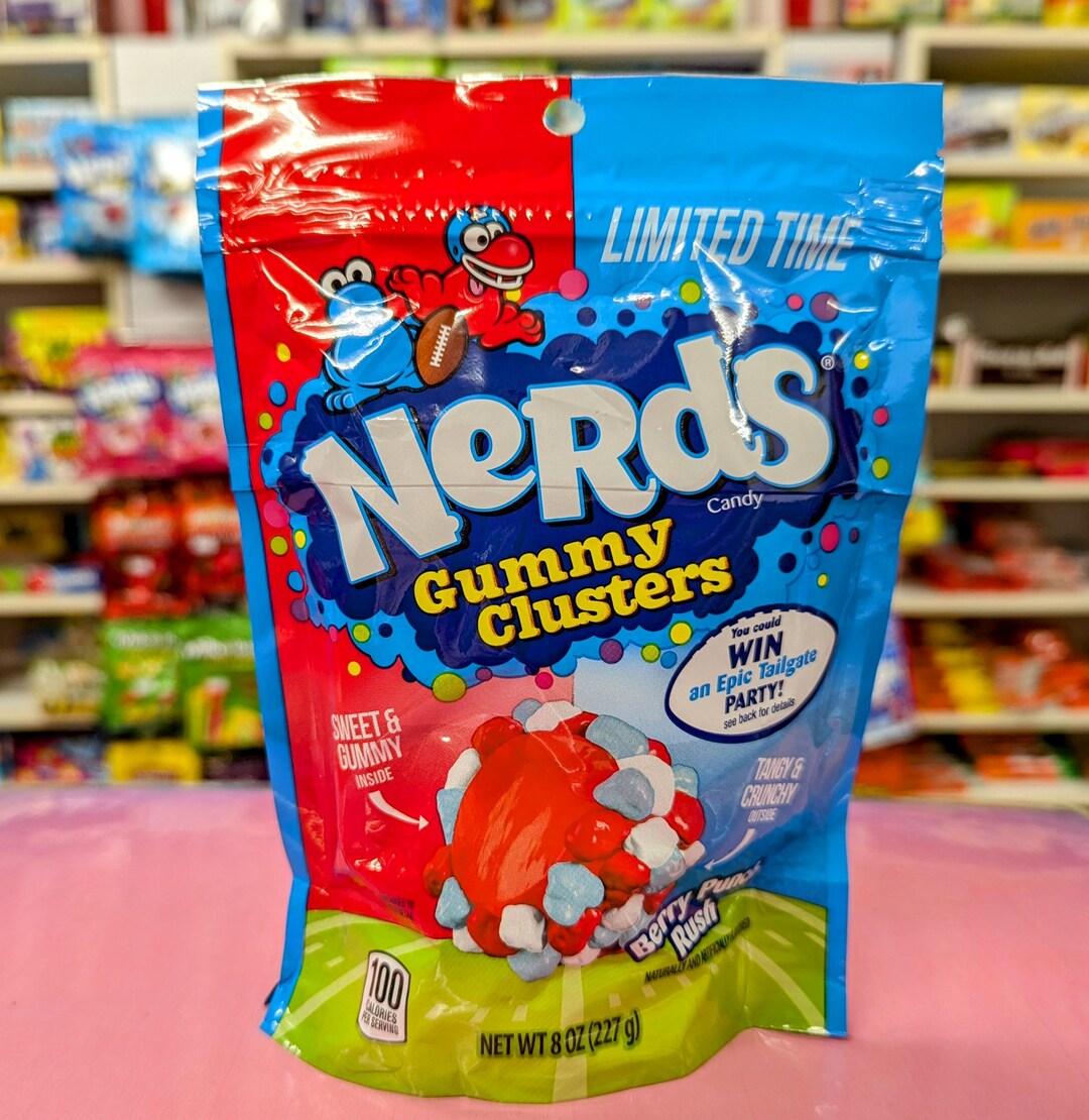 Nerds Berry Punch Rush Gummy Clusters, 227g, USA Import - Etsy